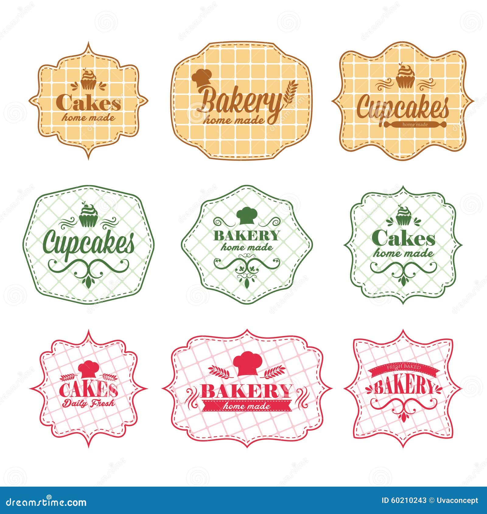 Vintage Retro Bakery Labels Stock Vector - Illustration of label, food ... Vintage Retro Bakery Labels Stock Vector - Illustration of label, food ...
