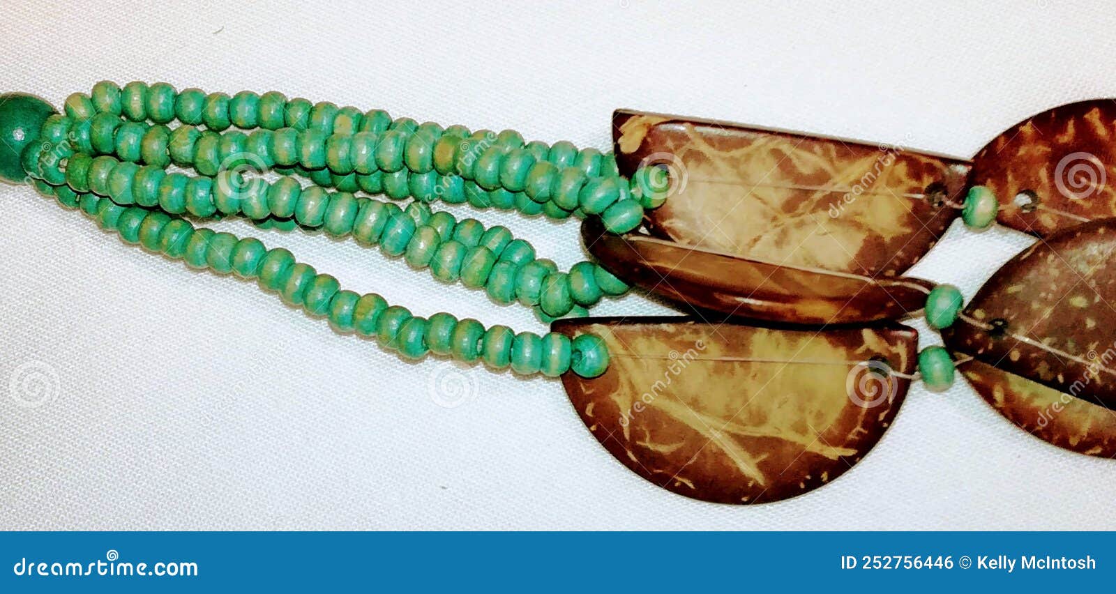 Vintage Retro Bead Green Necklace Stock Photo - Image of retro, vintage ...