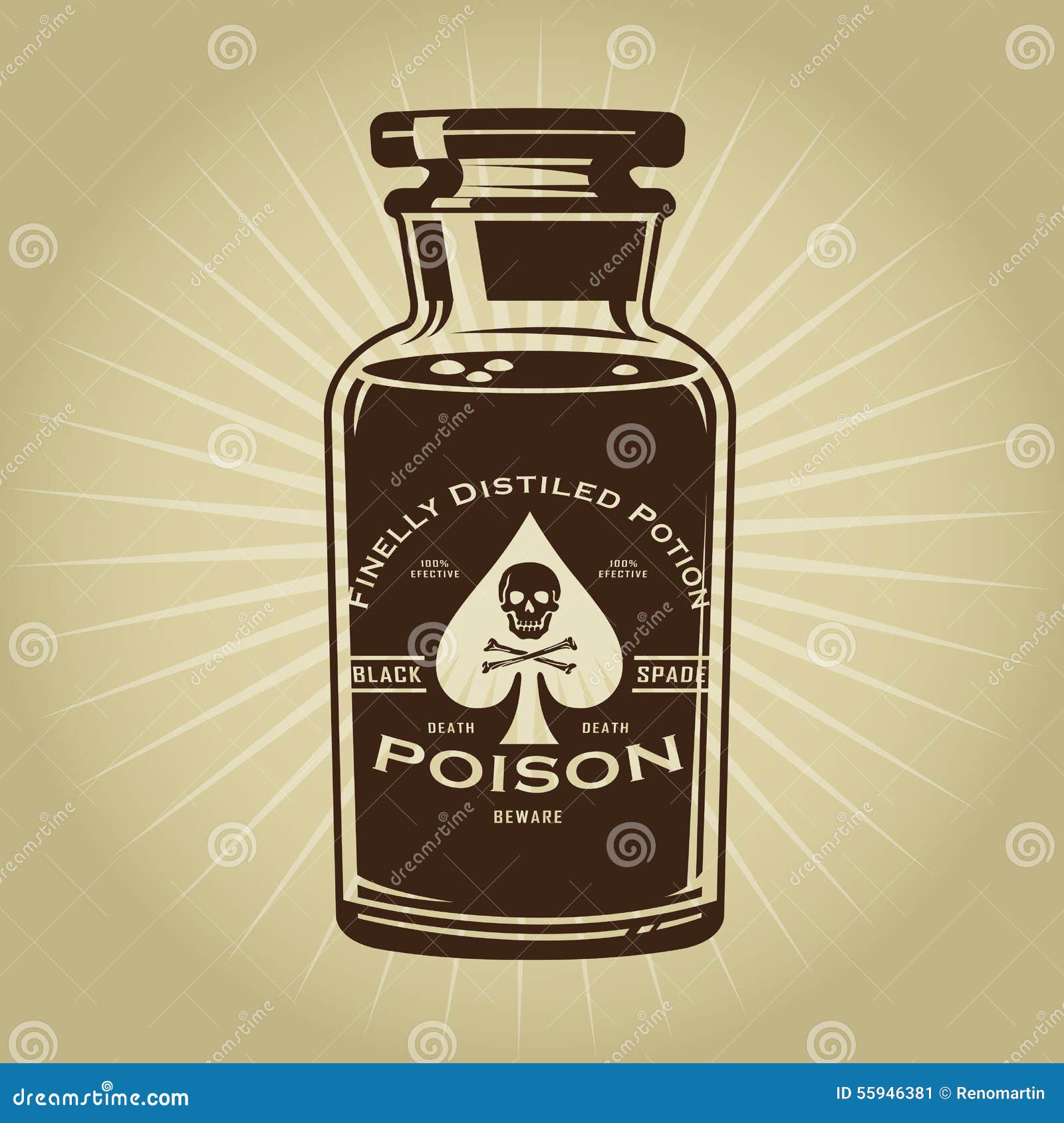 Vintage Poison Symbol