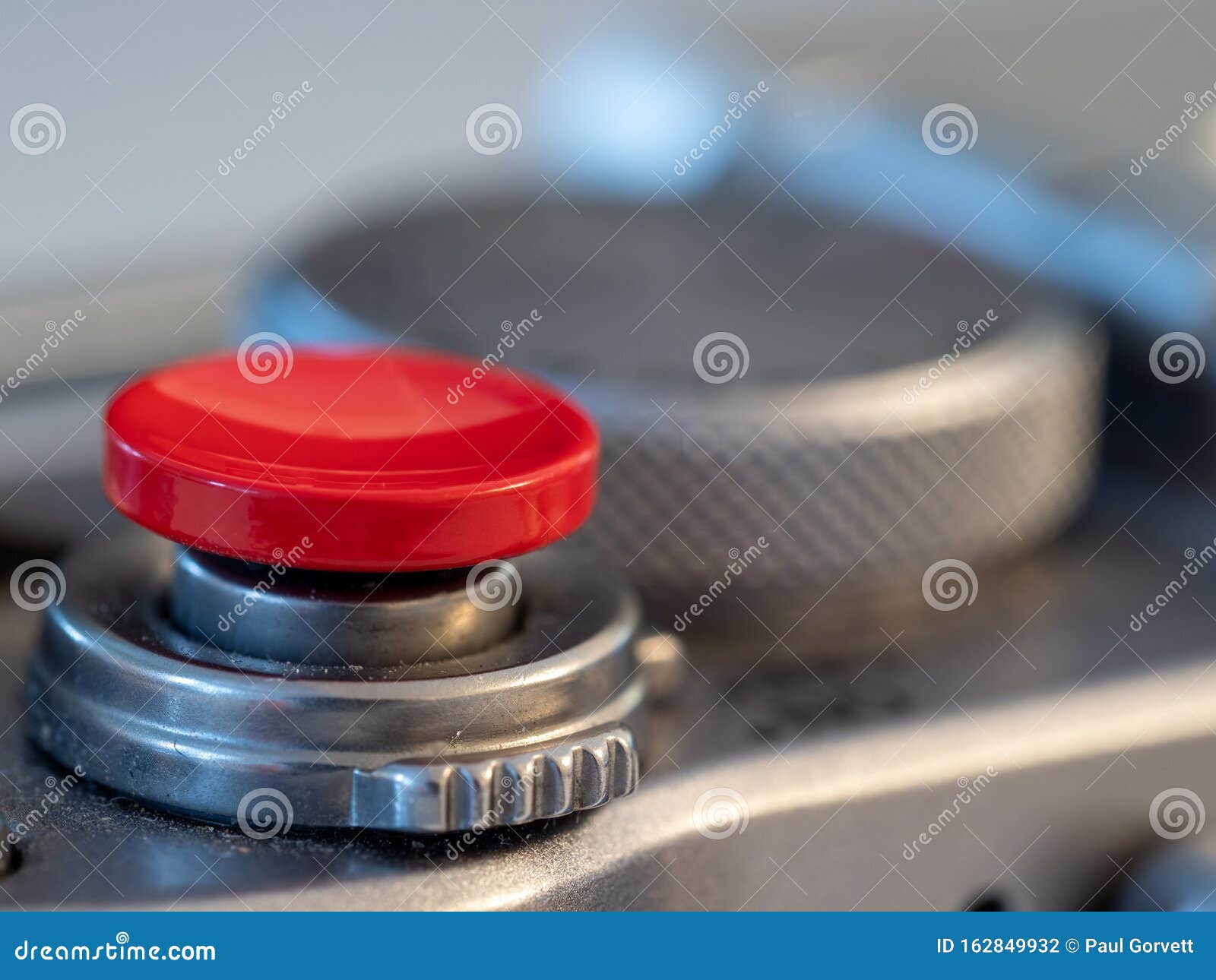 Vintage Retro Camera Shutter Button Stock Photo - Image of fashioned ...