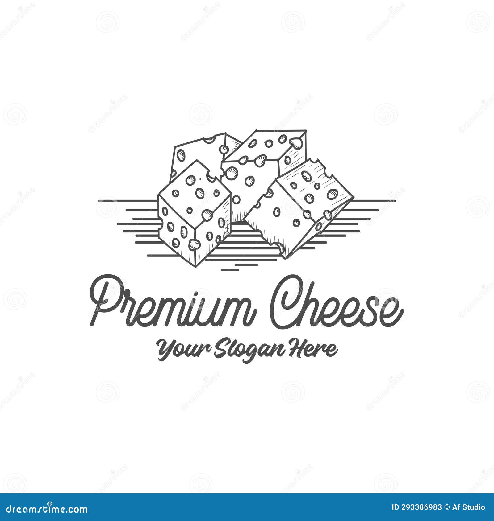 Vintage Retro Cheese Block for Product Label Logo Design Stock Vector ...