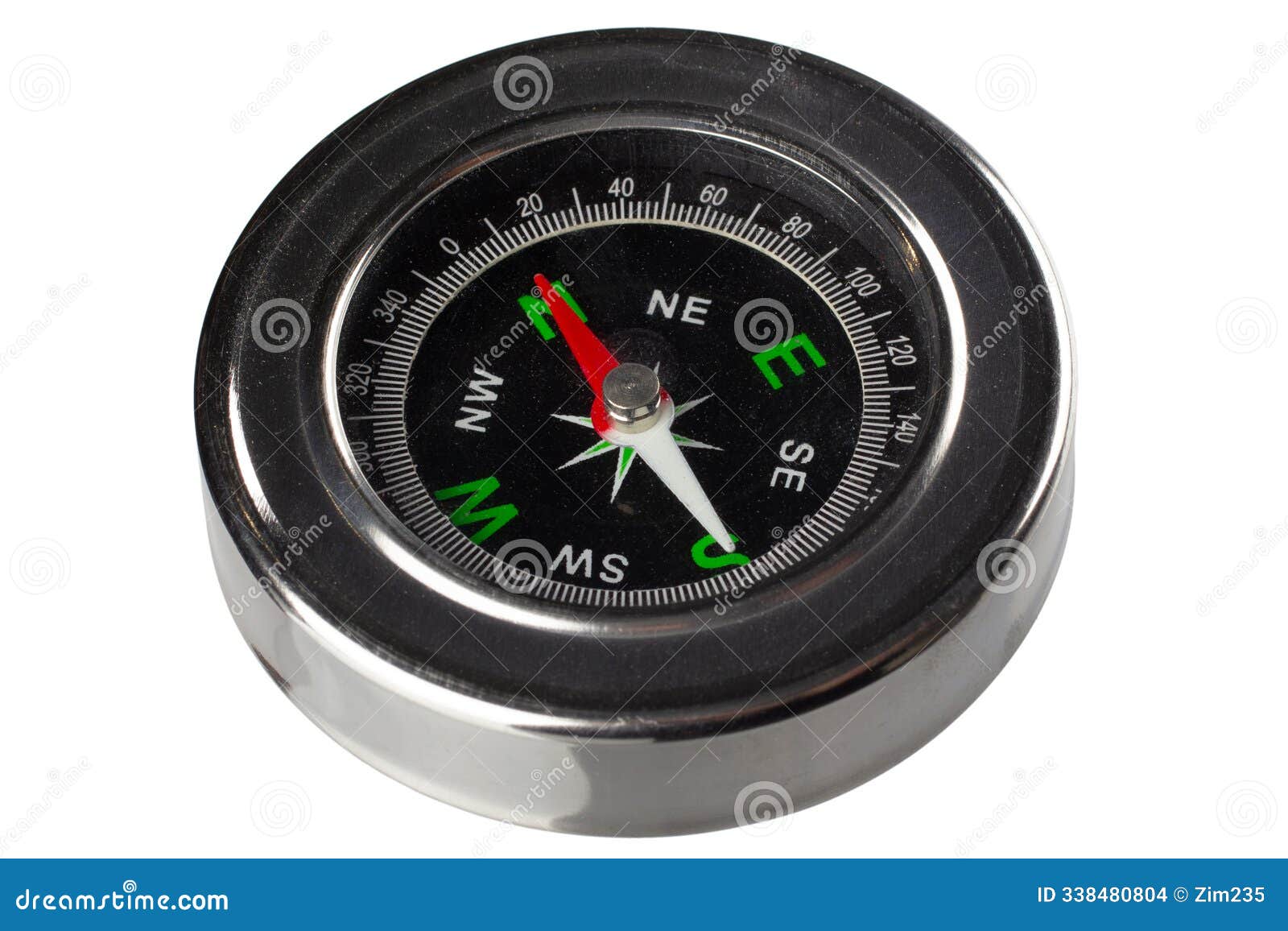 Vintage Retro Compass on White Stock Photo - Image of direction ...