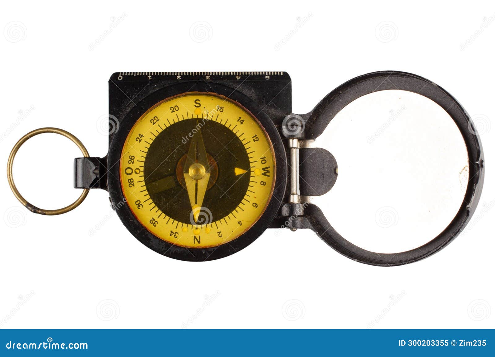 Vintage Retro Compass on White Stock Image - Image of journey, traveler ...