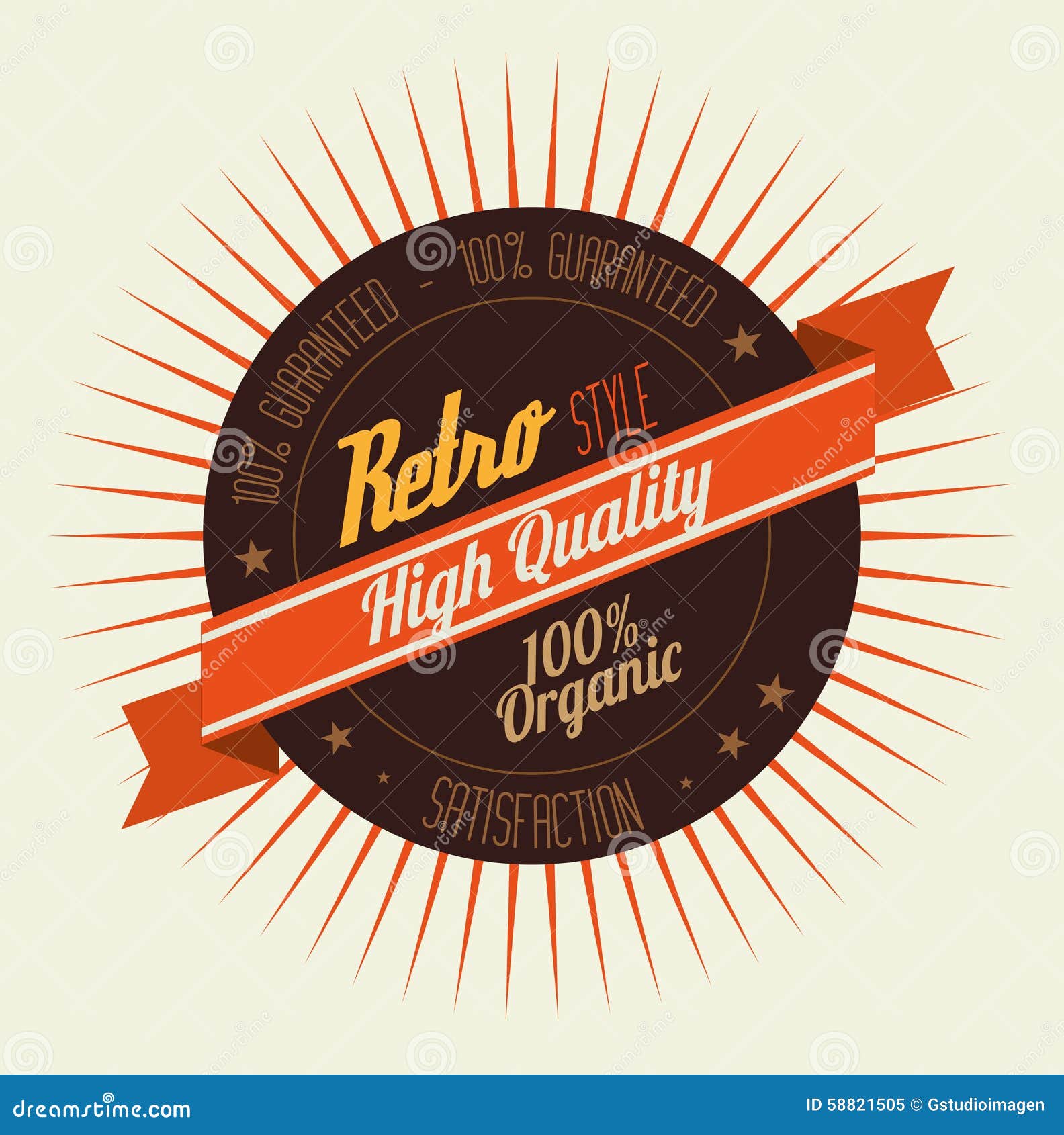 Vintage retro design. stock vector. Illustration of trade - 58821505