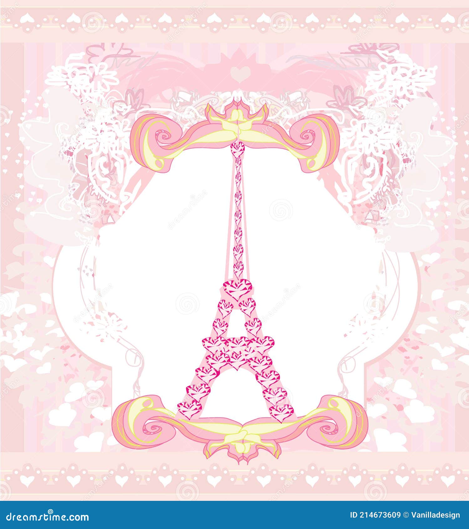 Retro Eiffel Tower In Paris. Sunset On The Champs Elysees. Evening ...