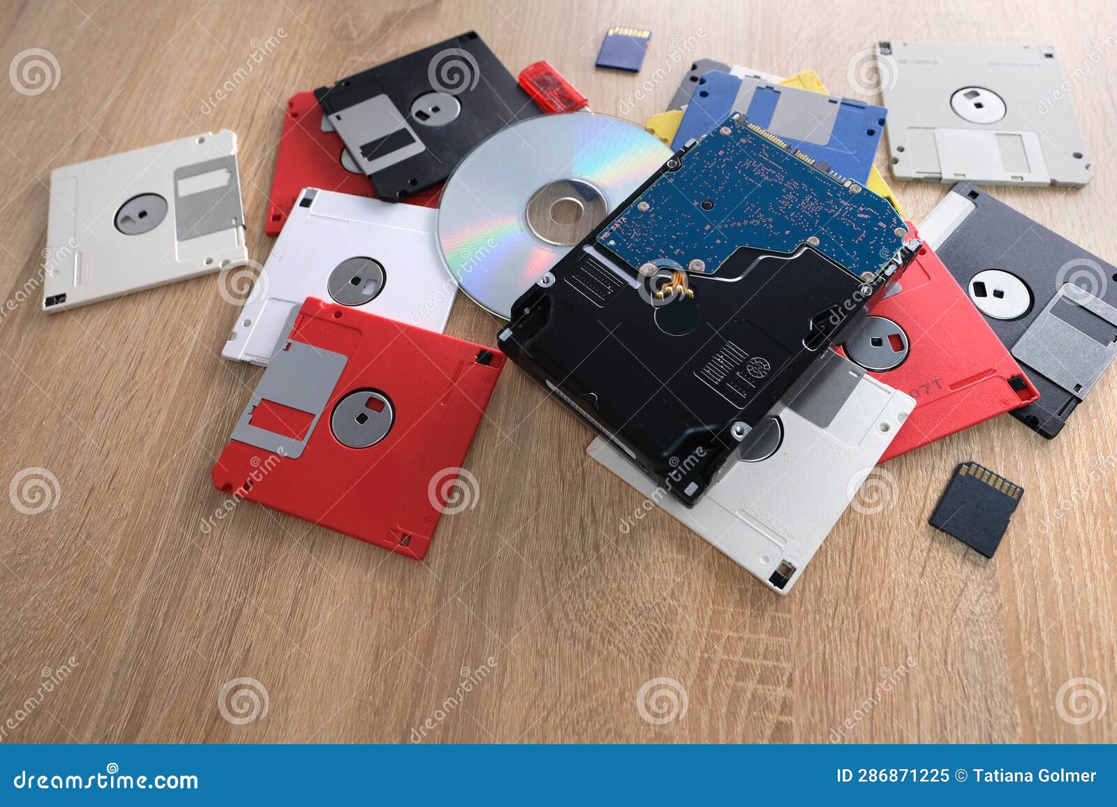 Vintage Retro Electronic Data Storage Devices from the 80s, 90s, Cd ...