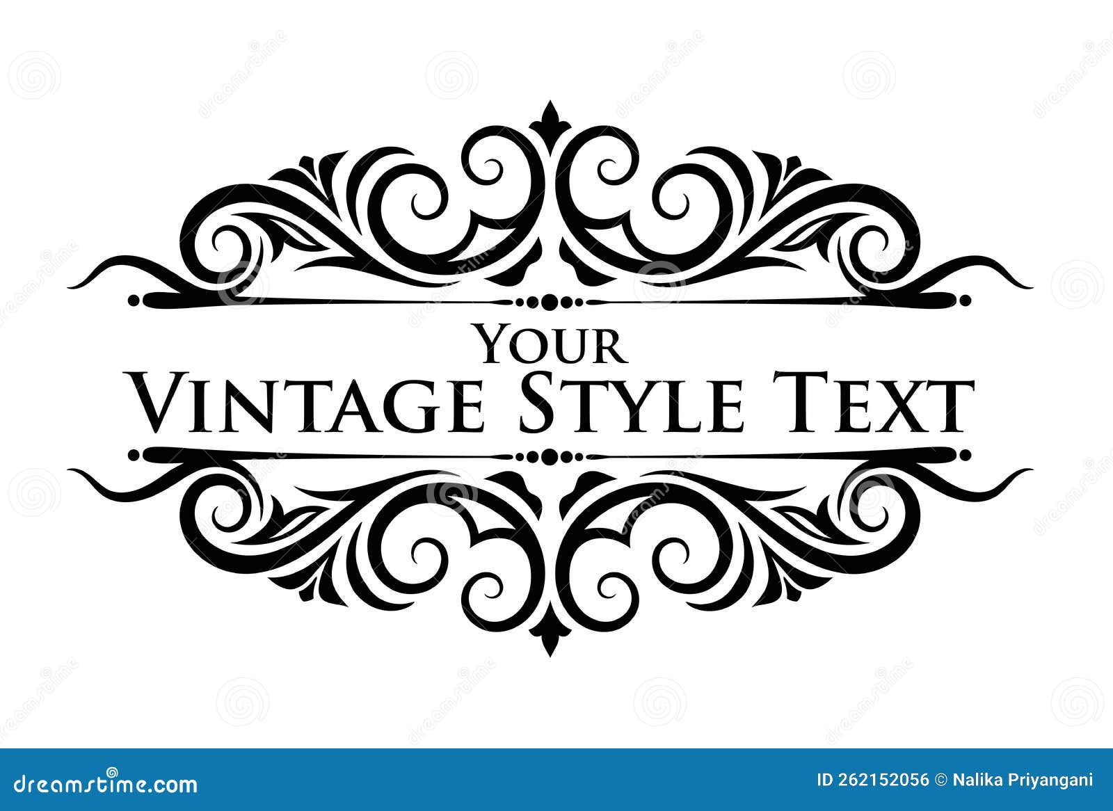 Vintage frame stock vector. Illustration of frame, vintageframe - 262152056