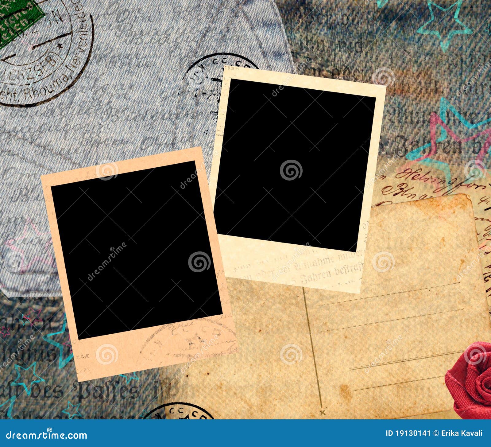 Vintage retro frames stock illustration. Illustration of layout - 19130141