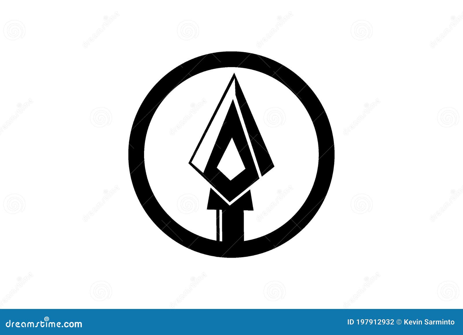 Arrowhead logo stock illustration. Illustration of black - 197912932