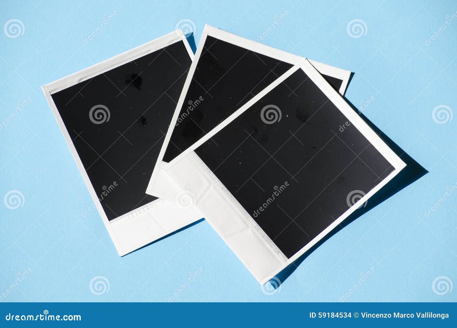 Vintage Retro Instant Photo Stock Photo - Image of background, blank ...