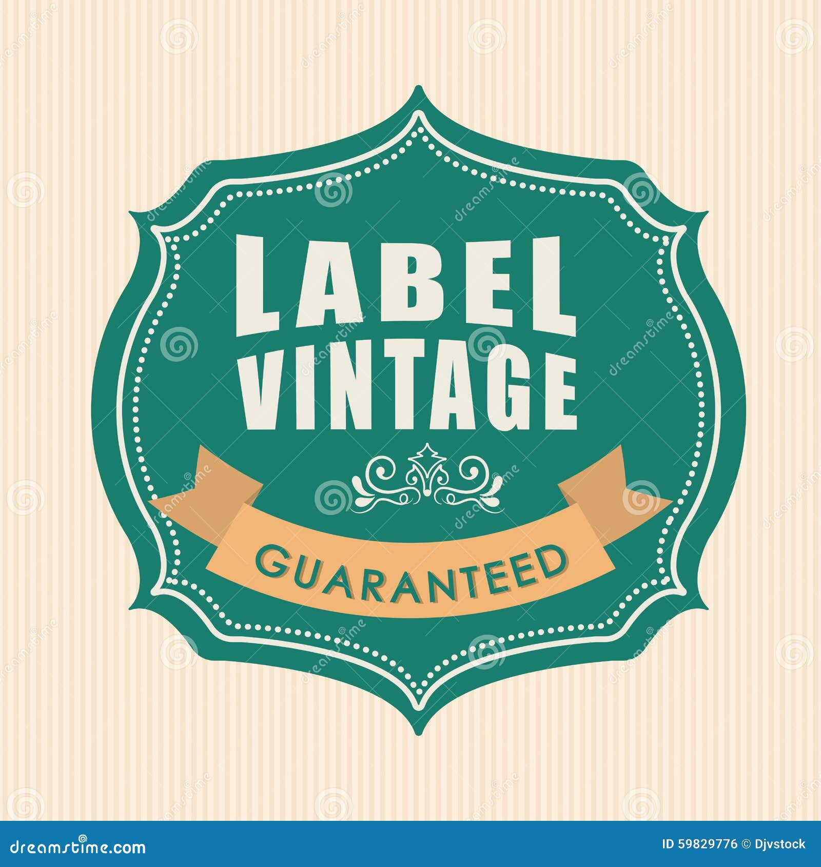 Vintage and Retro Label Design. Stock Vector - Illustration of ribbon ...