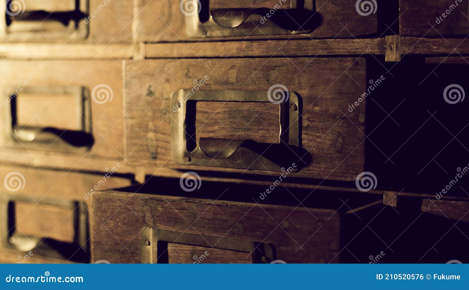 Vintage Retro Locker, Old Drawers with a Safe Stock Photo - Image of ...