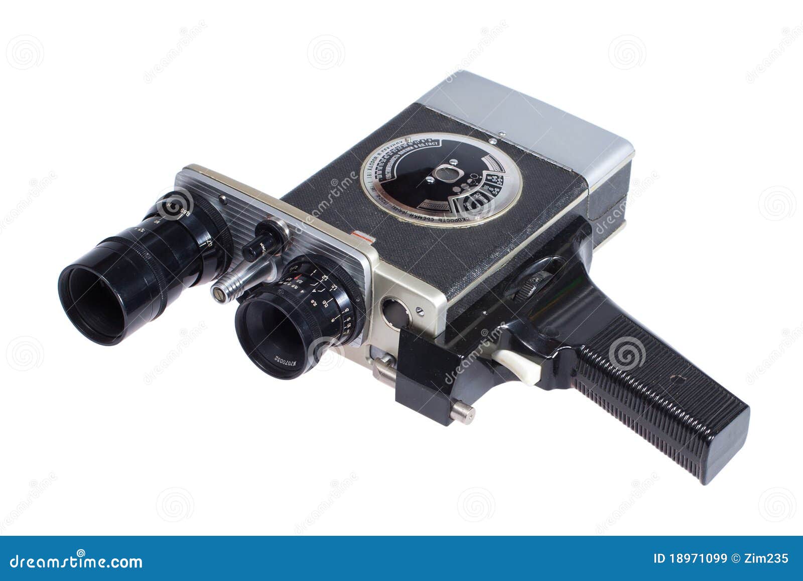 Vintage Retro Movie Camera stock image. Image of glass - 18971099