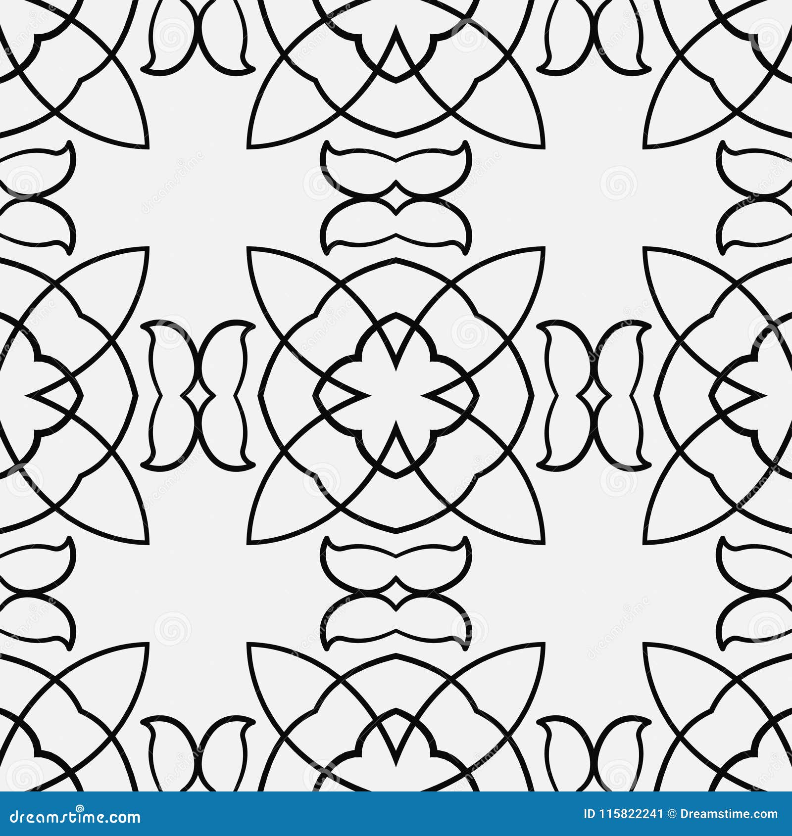 Vintage retro pattern stock vector. Illustration of element - 115822241