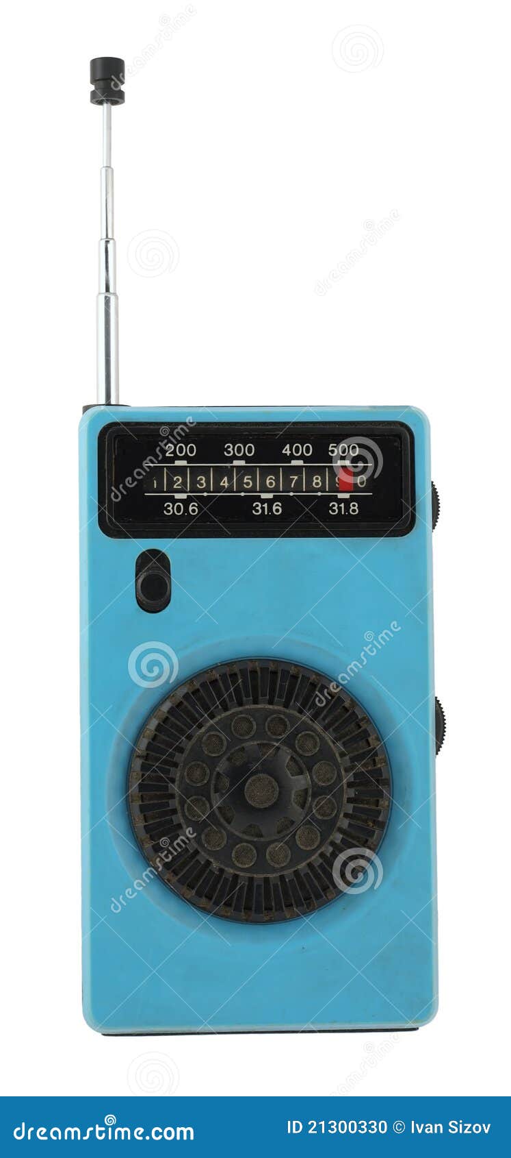 Vintage Retro Portable Radio Stock Photo - Image of isolated, outdoors ...
