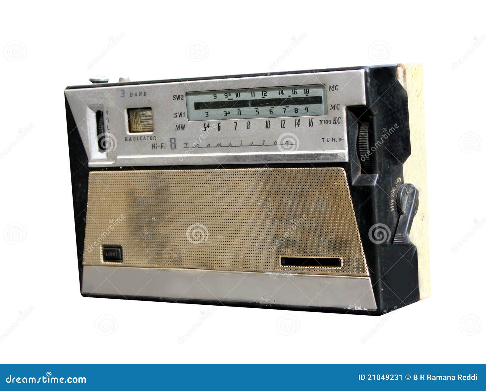 Vintage Retro Radio Transistor Stock Image - Image of portable ...