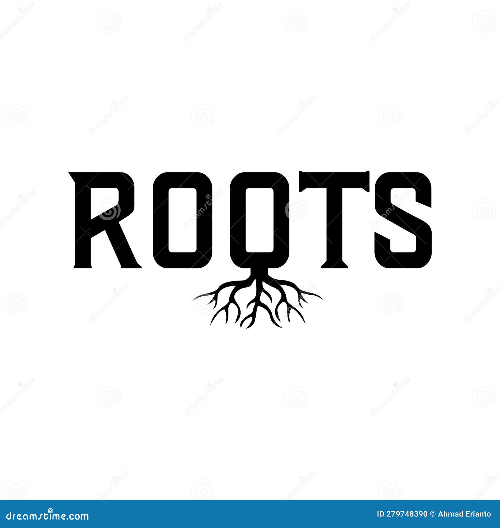 Vintage Retro Roots Creeper Logo Typography Design,template,symbol ...