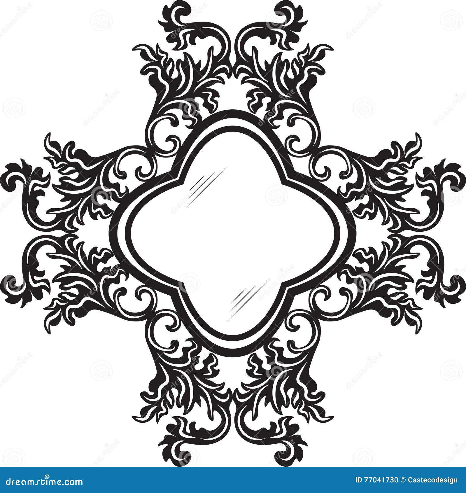 Vintage Retro Round Vector Frames Stock Vector - Illustration of ...