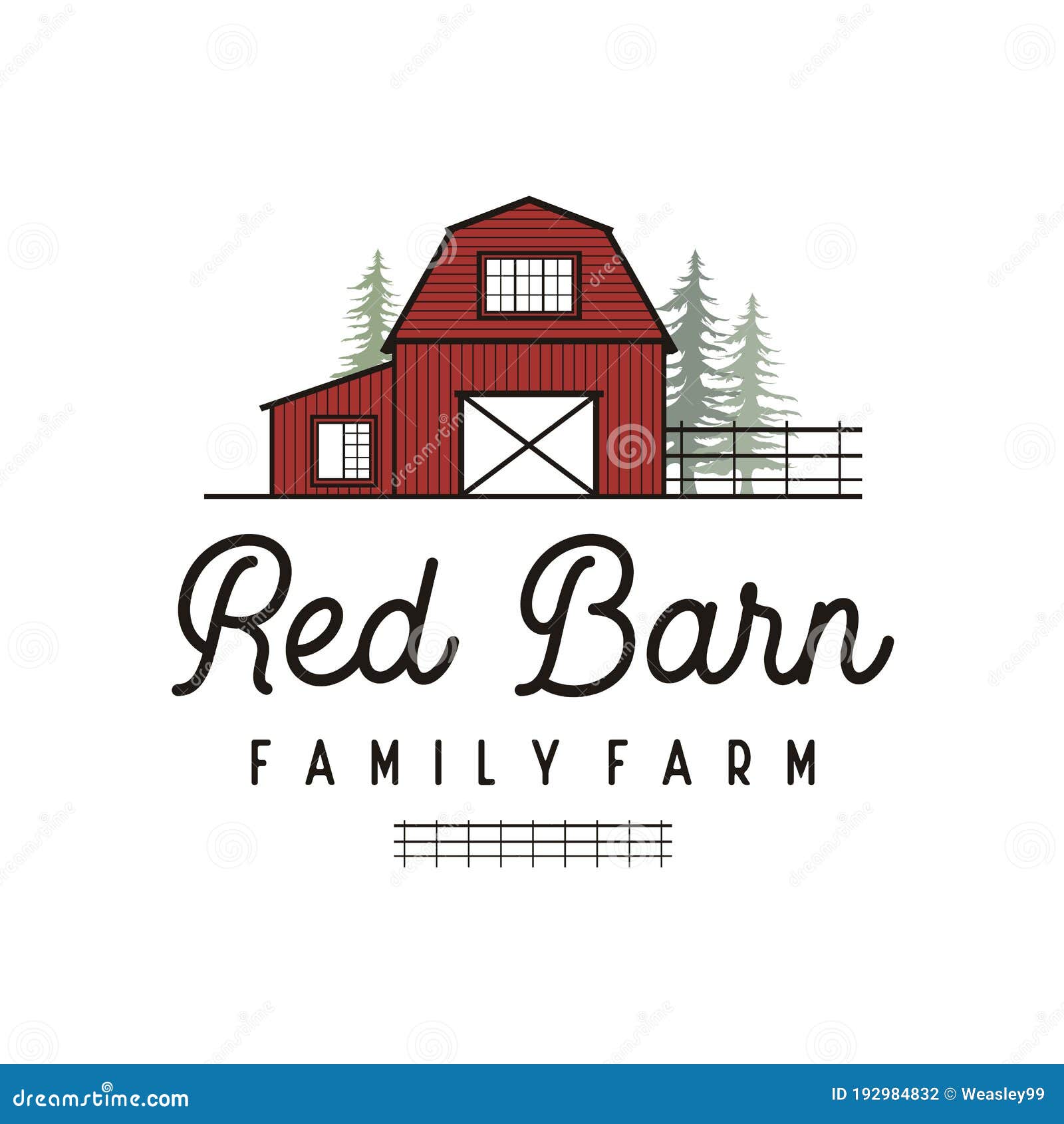 Vintage Retro Rustic Barn Logo Design Stock Vector - Illustration of ...