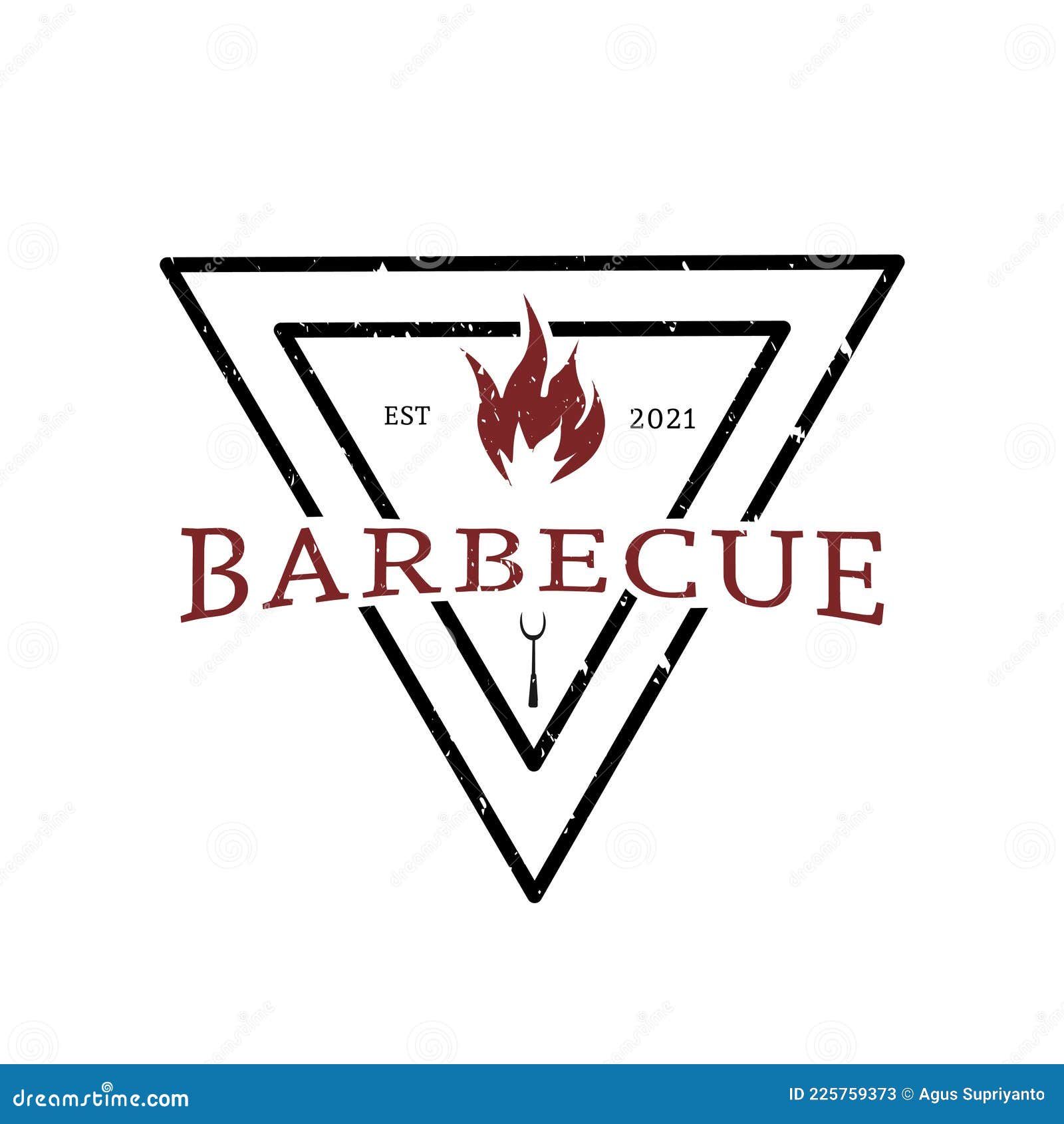 Vintage Retro Rustic BBQ Grill Barbecue Labels Barbeque Labels Stock ...