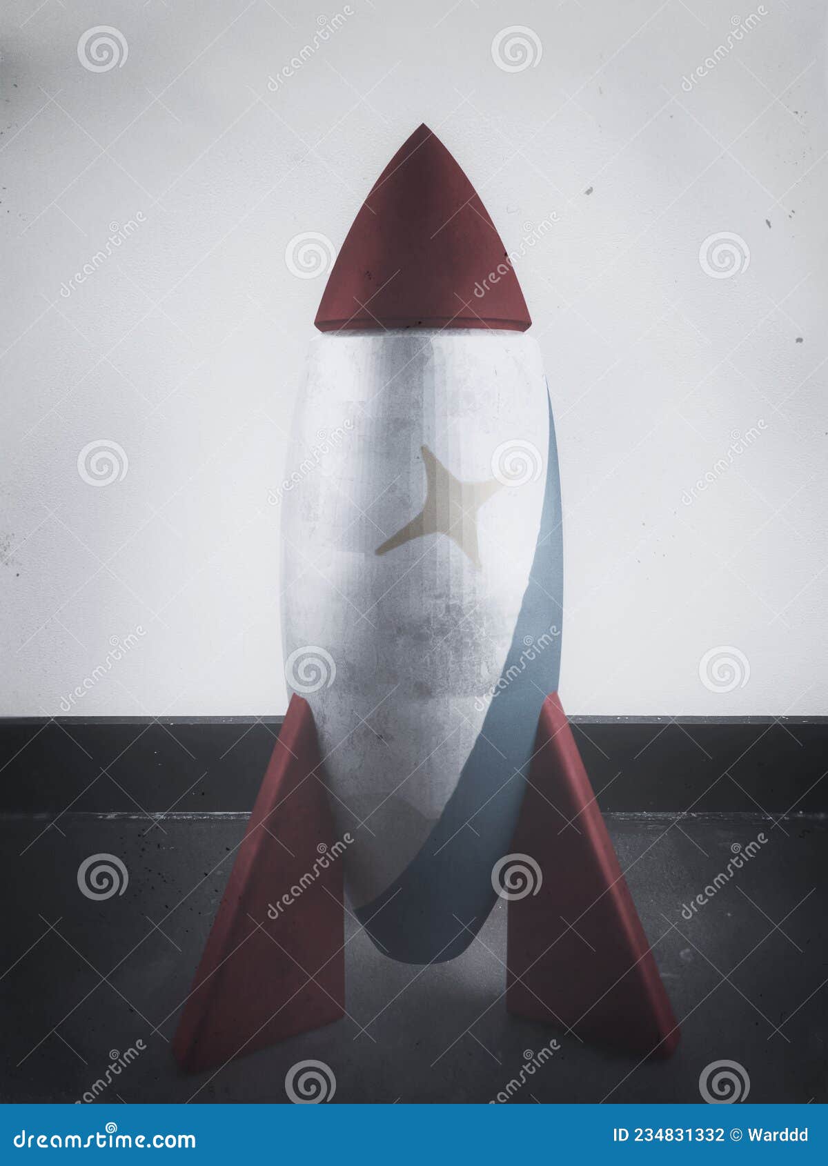A Vintage Retro Space Age Rocket Stock Photo - Image of vintage ...