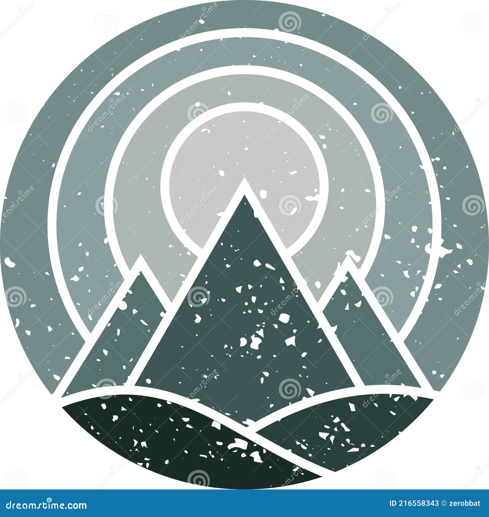 Vintage Sun Retro Sunset Circle Sunrise Art Clip Illustration Stock ...