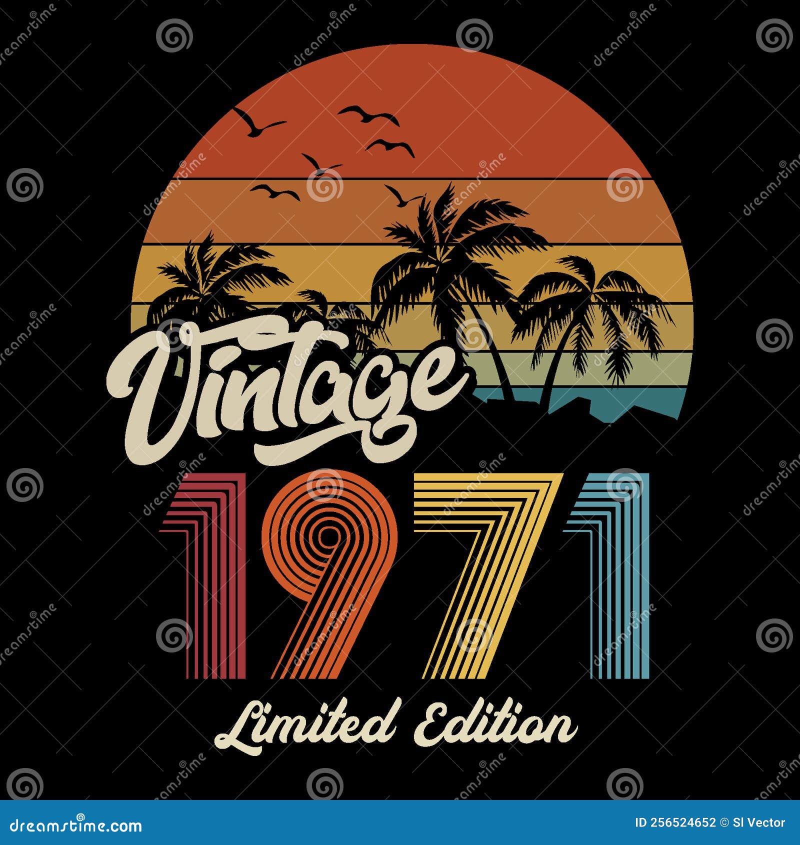 1971 Vintage Retro Design Vector Black Background Vector Gaphic Stock ... 1971 Vintage Retro Design Vector Black Background Vector Gaphic Stock ...
