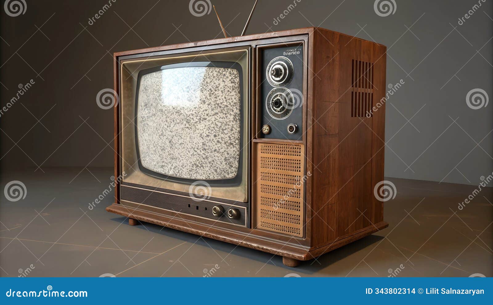 Vintage Retro Tv with Static and Dust, Nostalgic Viewing Experience ...