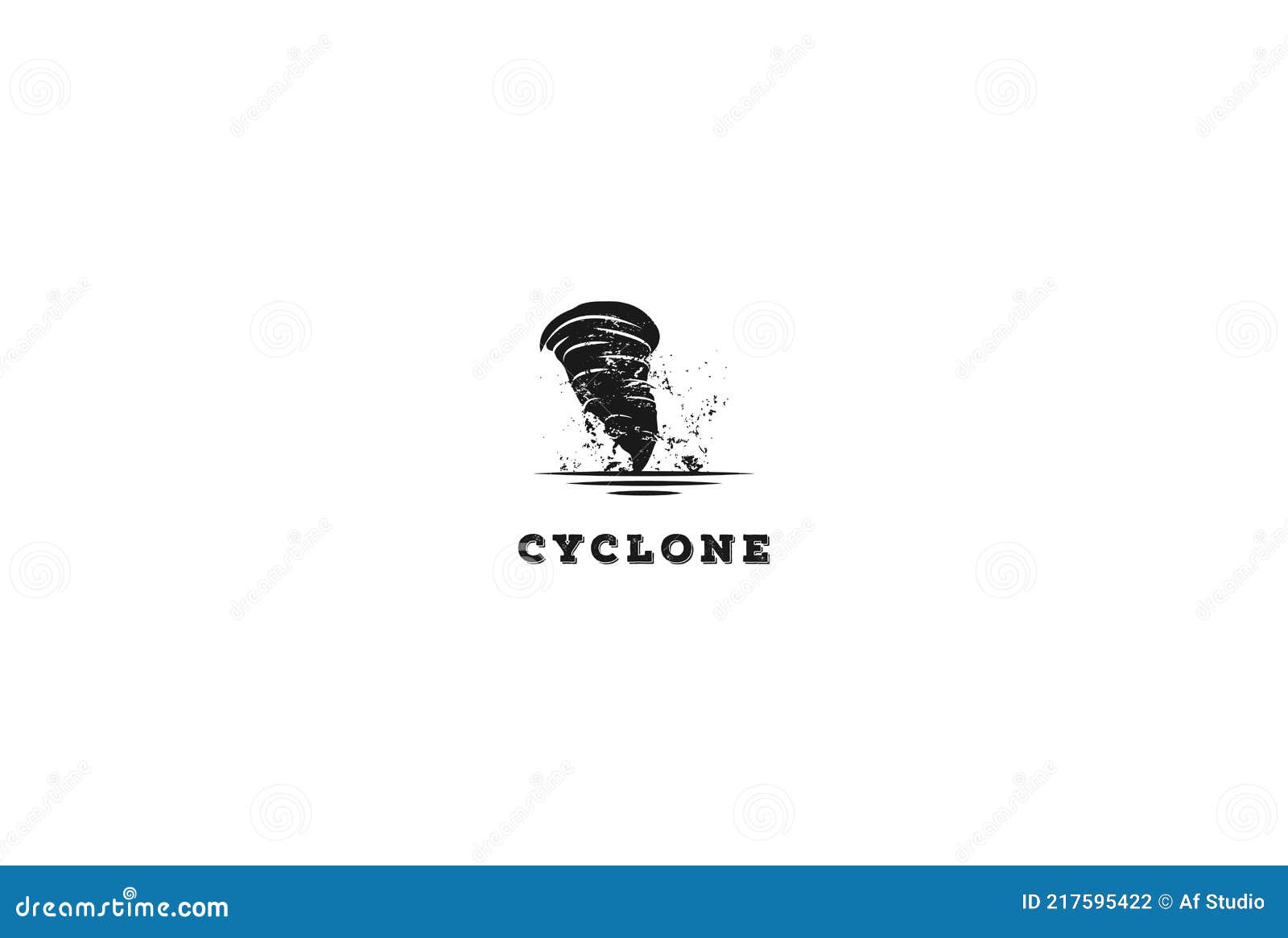 Vintage Retro Typhoon Cyclone Hurricane Tempest Logo Design Vector ...