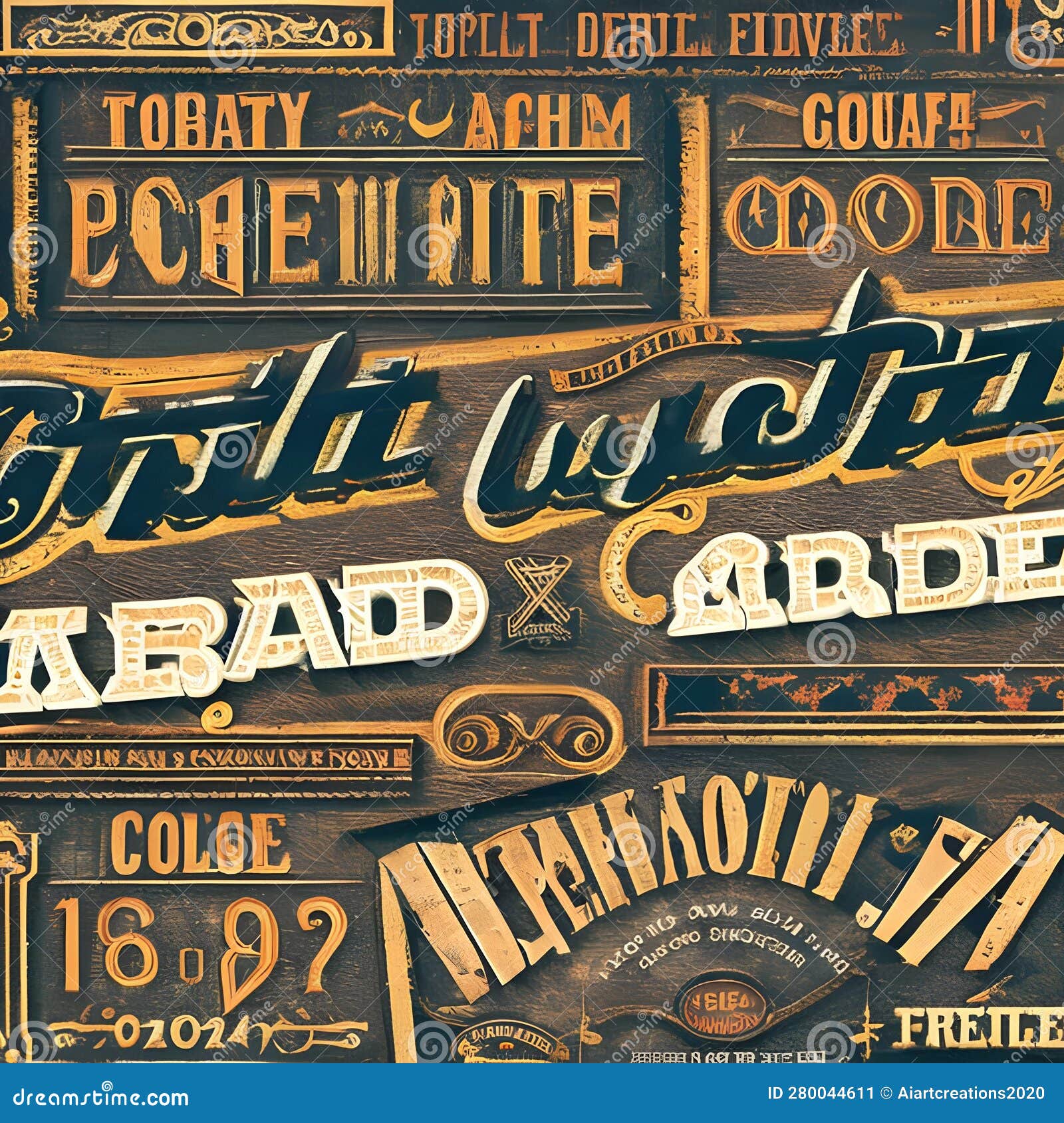 1667 Vintage Retro Typography: a Retro and Vintage-inspired Background ...