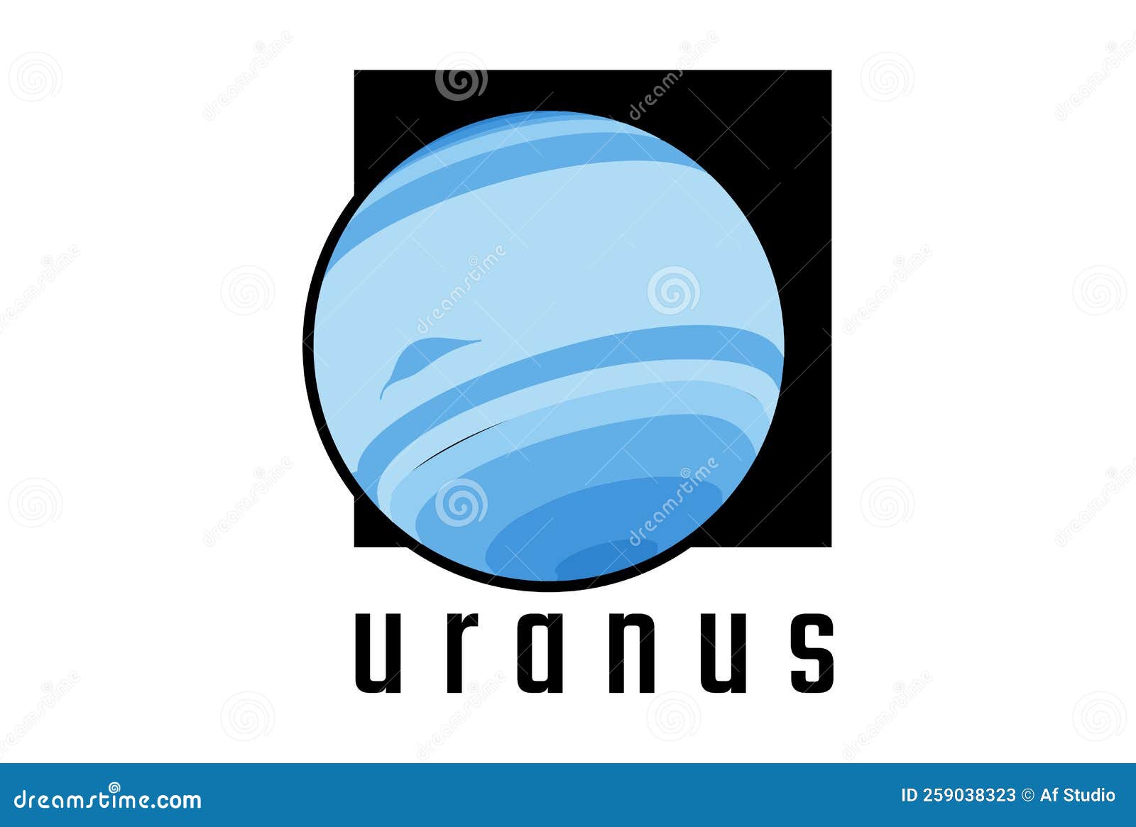 Vintage Retro Uranus Planet Symbol for Space Science Logo Design Vector ...