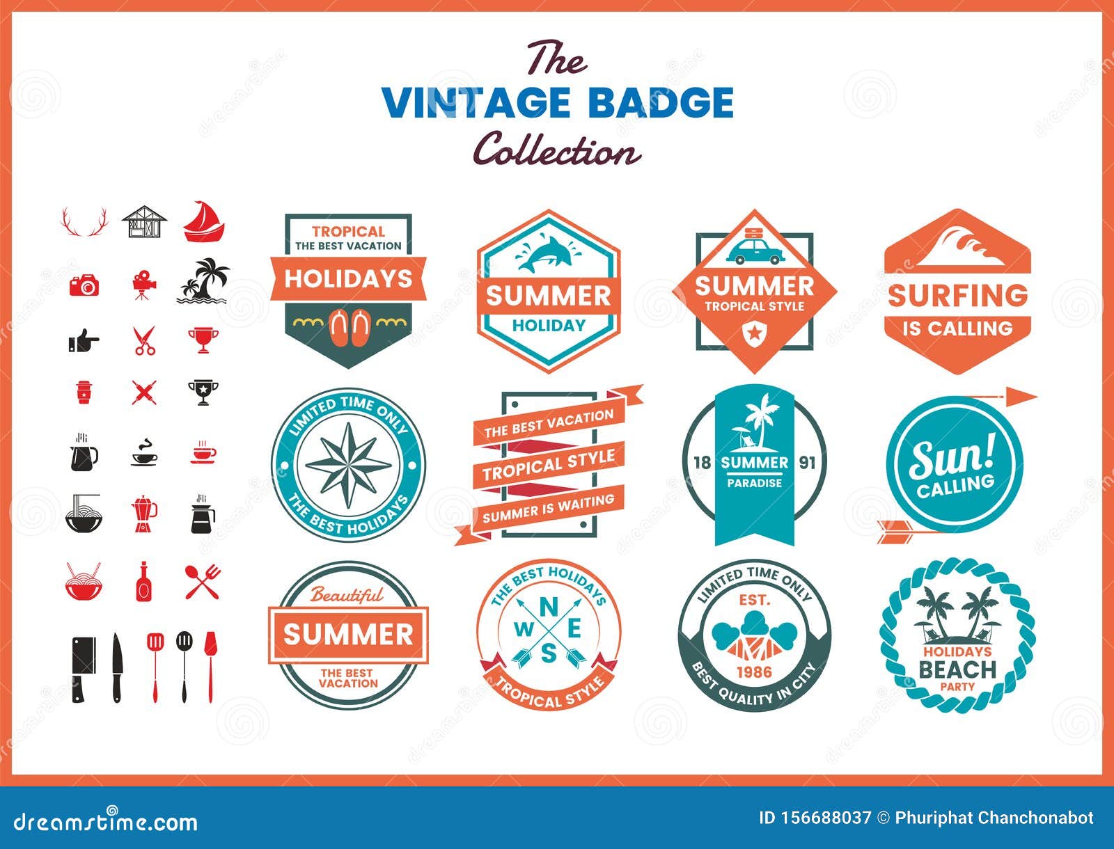 Vintage Retro Vector for Banner Stock Vector - Illustration of premium, element: 156688037