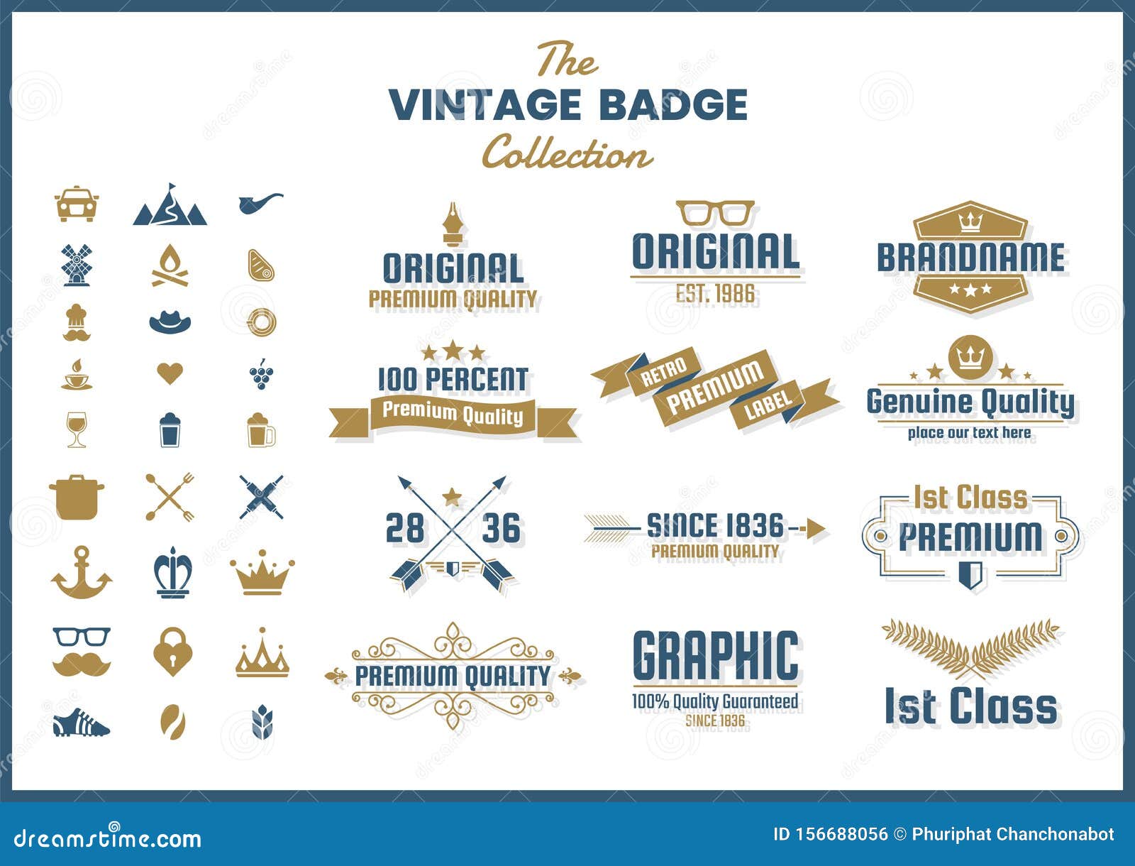 Vintage Retro Vector for Banner Stock Vector - Illustration of retro, elements: 156688056