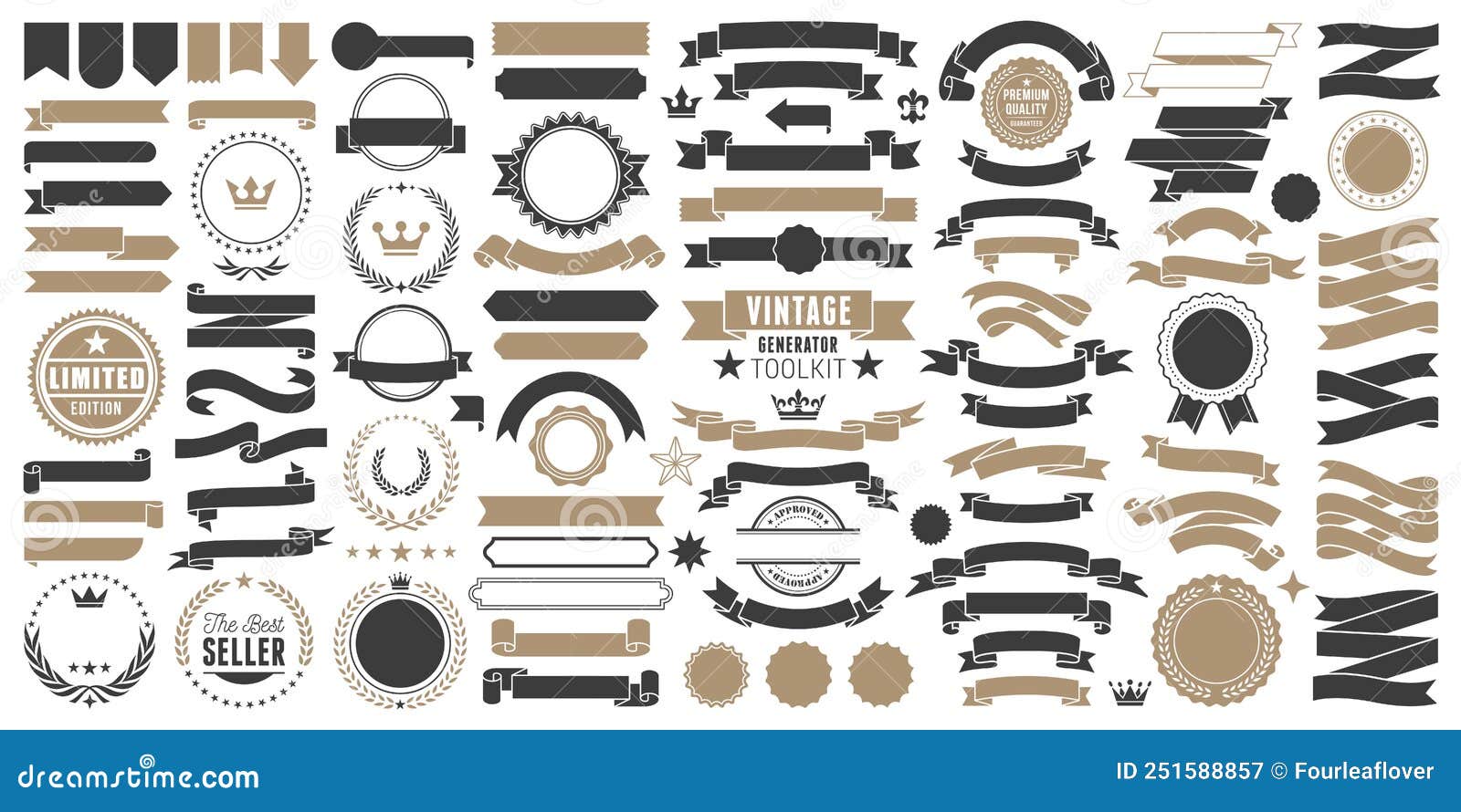 Vintage Retro Vector Logo for Banner Stock Vector - Illustration of ...