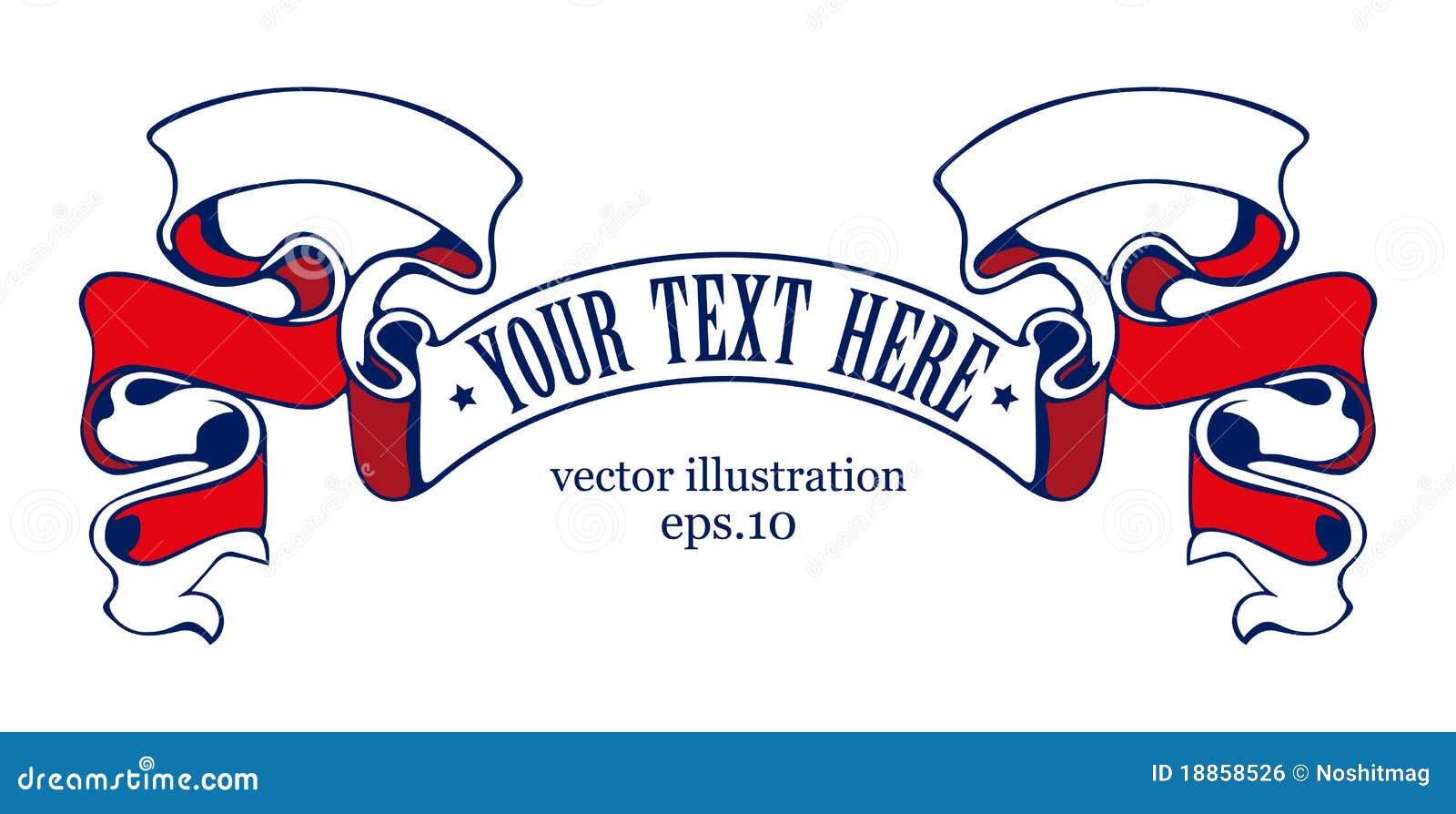 Vintage ribbon pattern stock vector. Illustration of history - 18858526