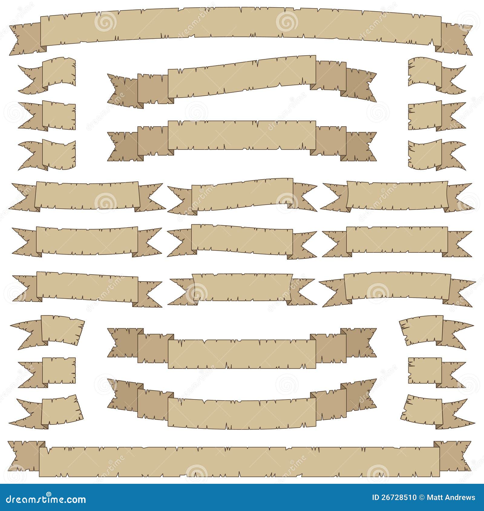 Vintage ribbons stock vector. Illustration of business - 26728510