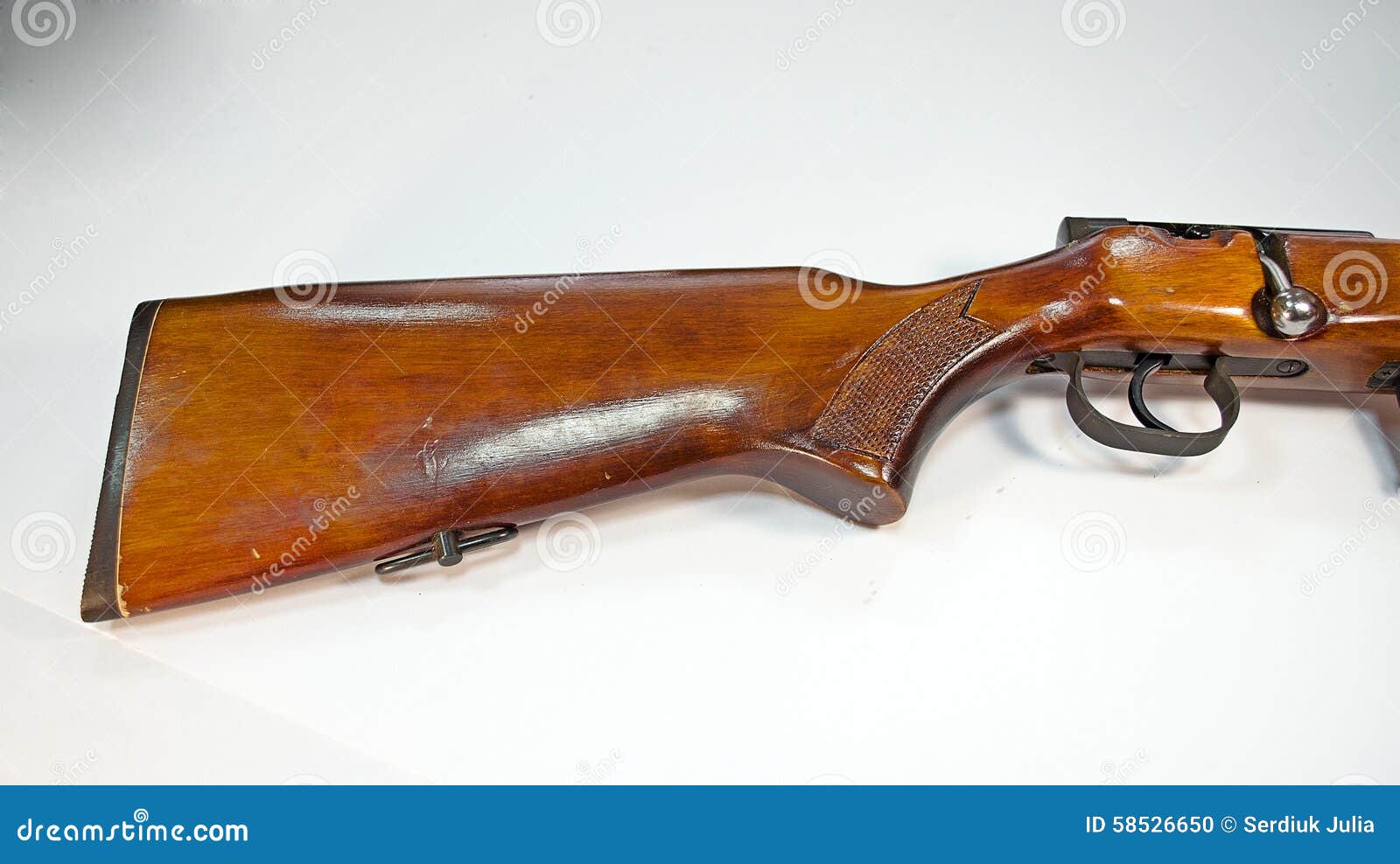 Vintage Rifle in a Cropped Image Stock Photo - Image of historical ...