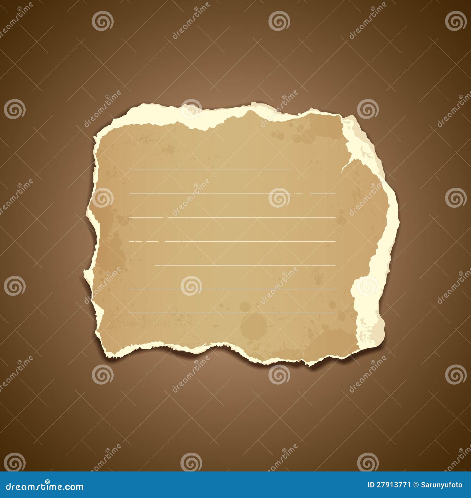 Vintage Ripped paper stock vector. Illustration of frame - 27913771