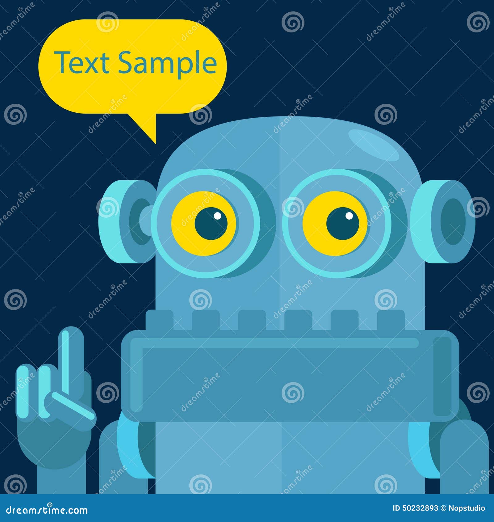 Talking Robots Cartoon Fantasy Characters Vector Illustration ...