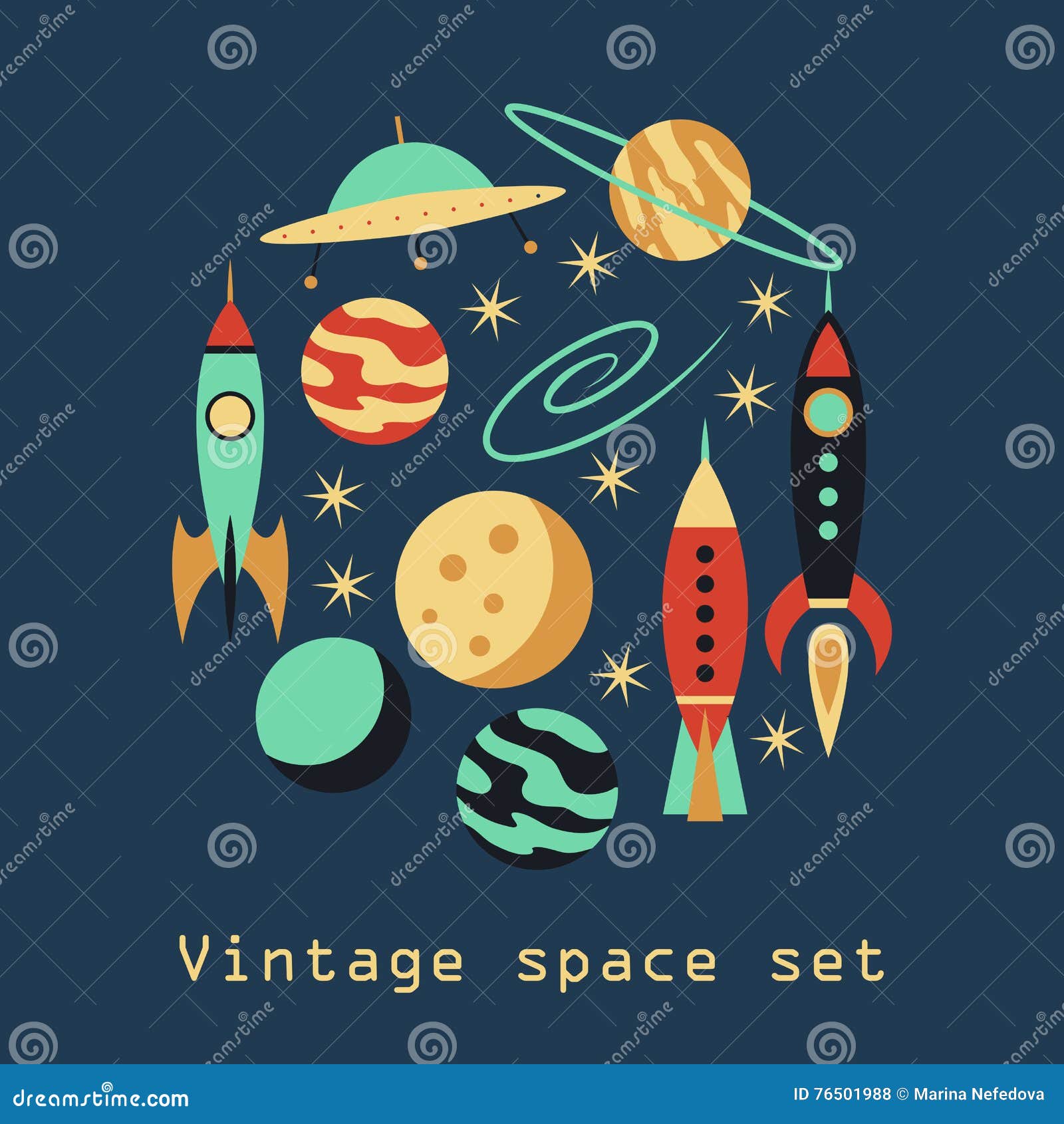 Vintage Rocket Ship Blasting Off Drawing Vector Illustration ...
