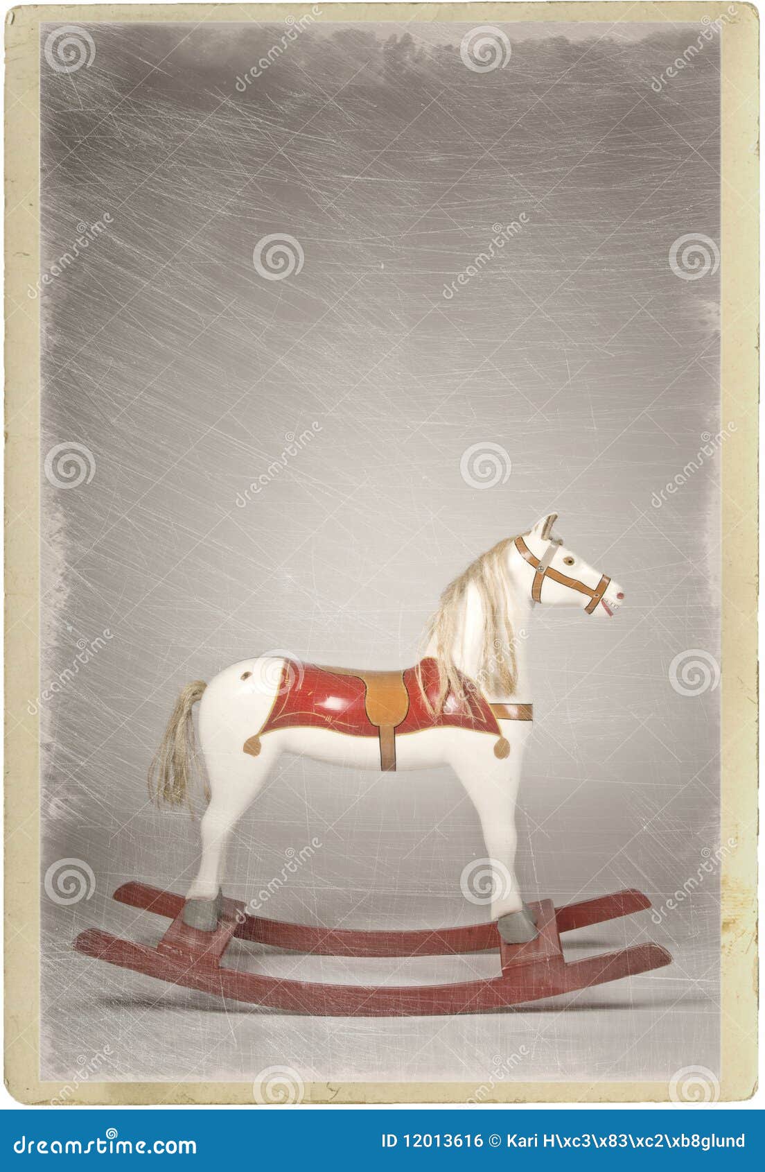 Vintage rocking horse stock photo. Image of retro, brown - 12013616