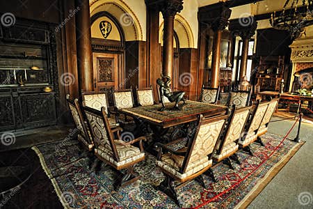 Vintage Room Inside Cochem Castle Editorial Photography - Image of ...