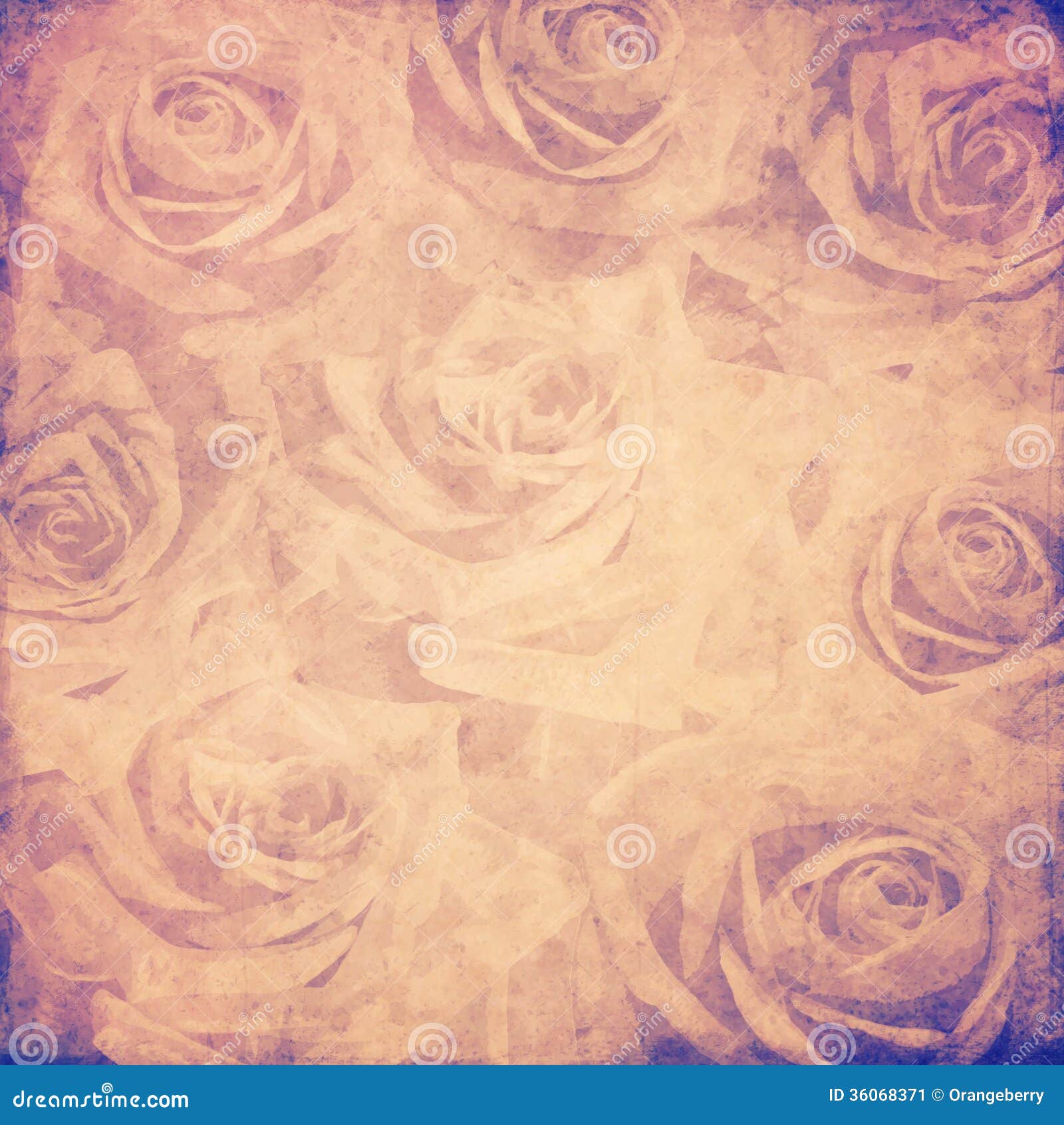 Vintage roses background stock illustration. Illustration of rose ...