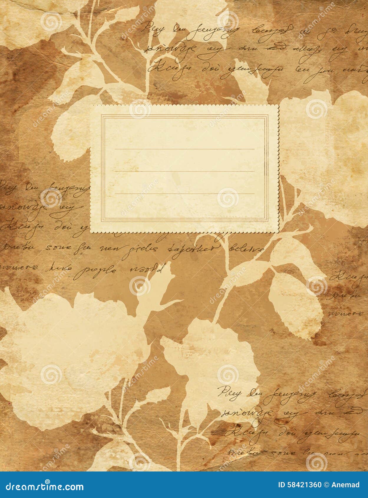 Vintage Roses Floral Notebook Cover Stock Photo - Image of black, cover ...