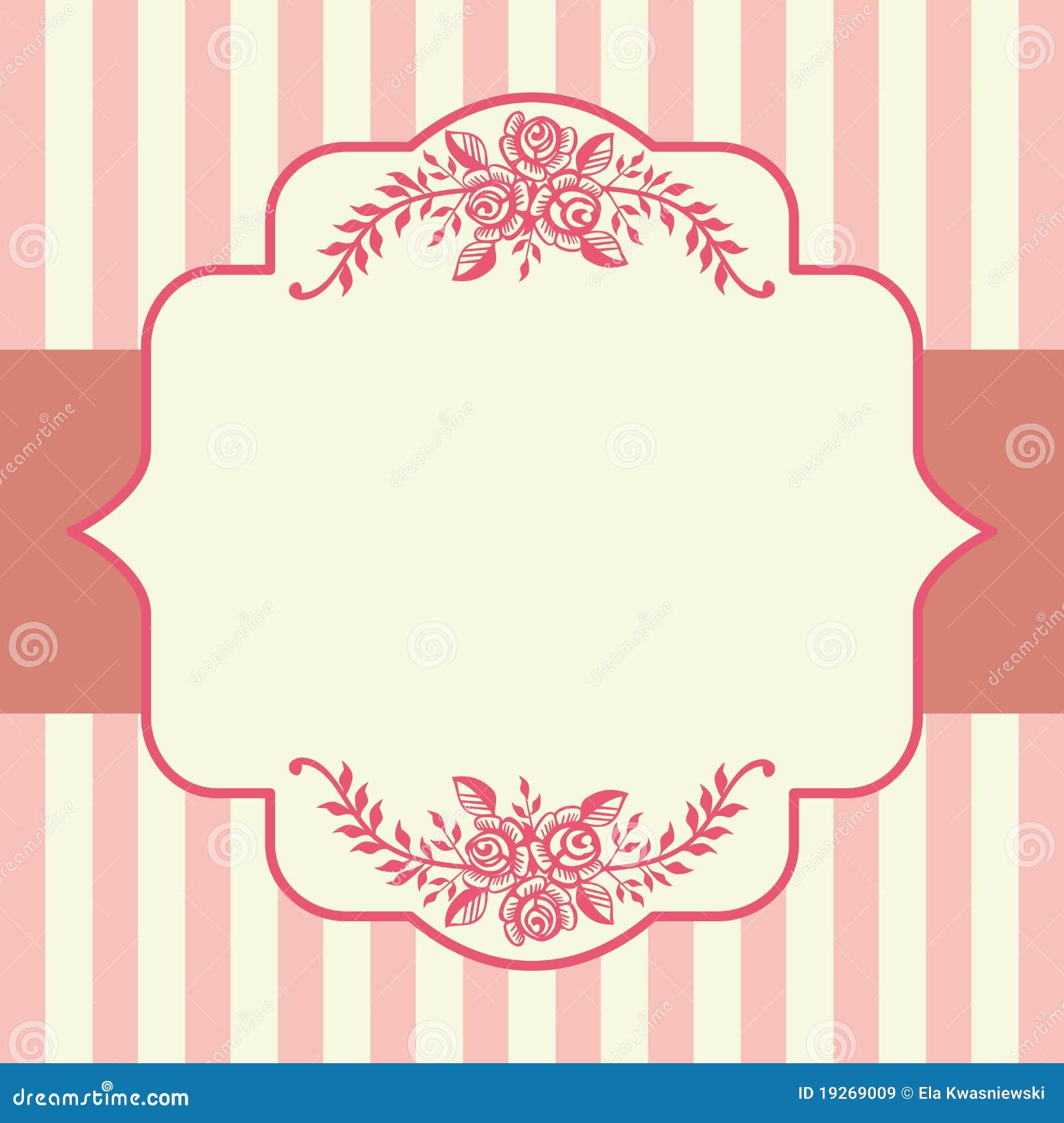 Vintage roses pink frame stock vector. Illustration of frame - 19269009