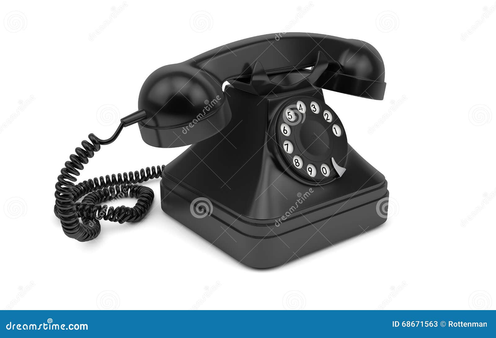 Vintage Rotary Dial Phone Royalty-Free Stock Image | CartoonDealer.com ...