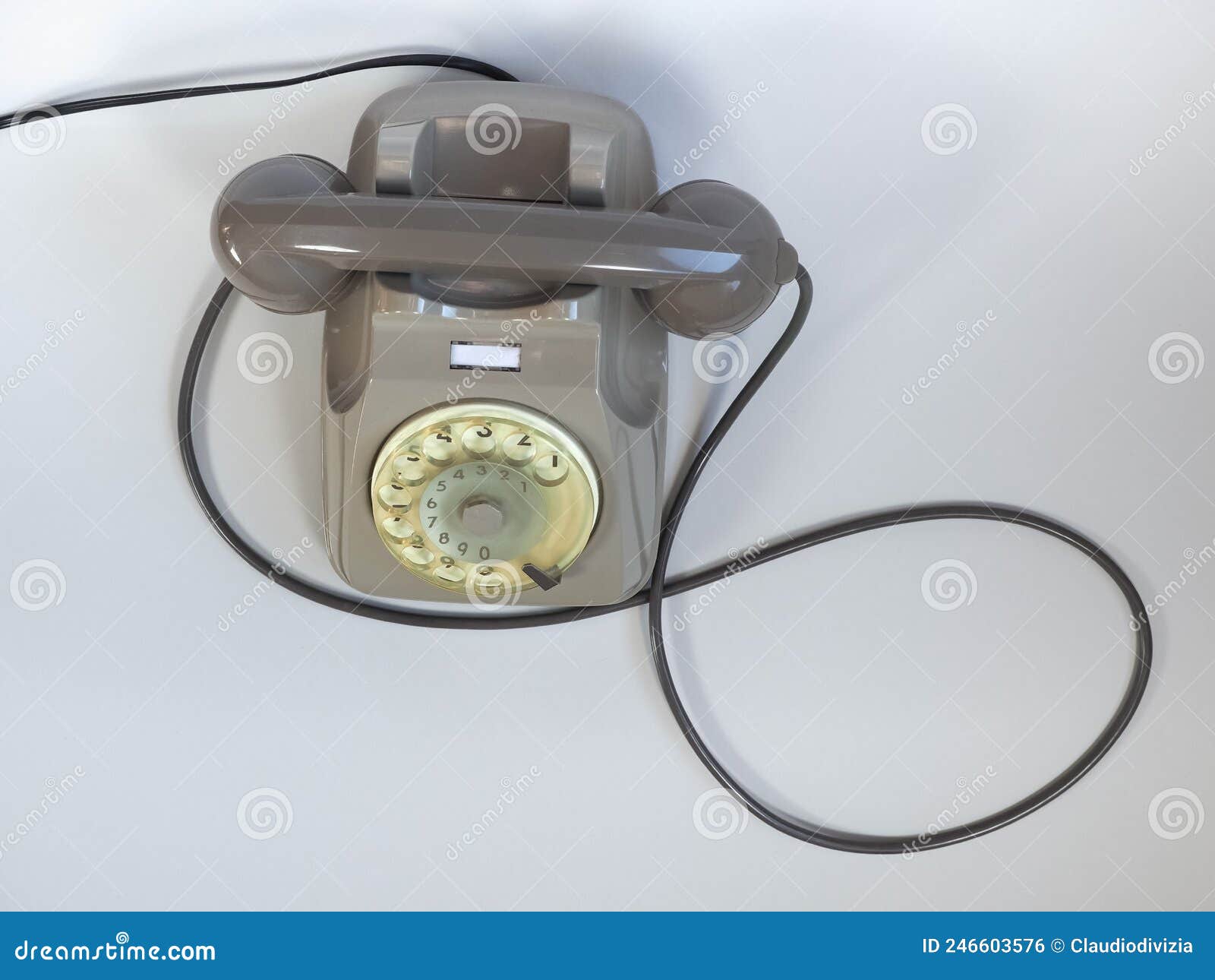 Vintage Rotary Dial Telephone Stock Photo - Image of telephone, rotary ...