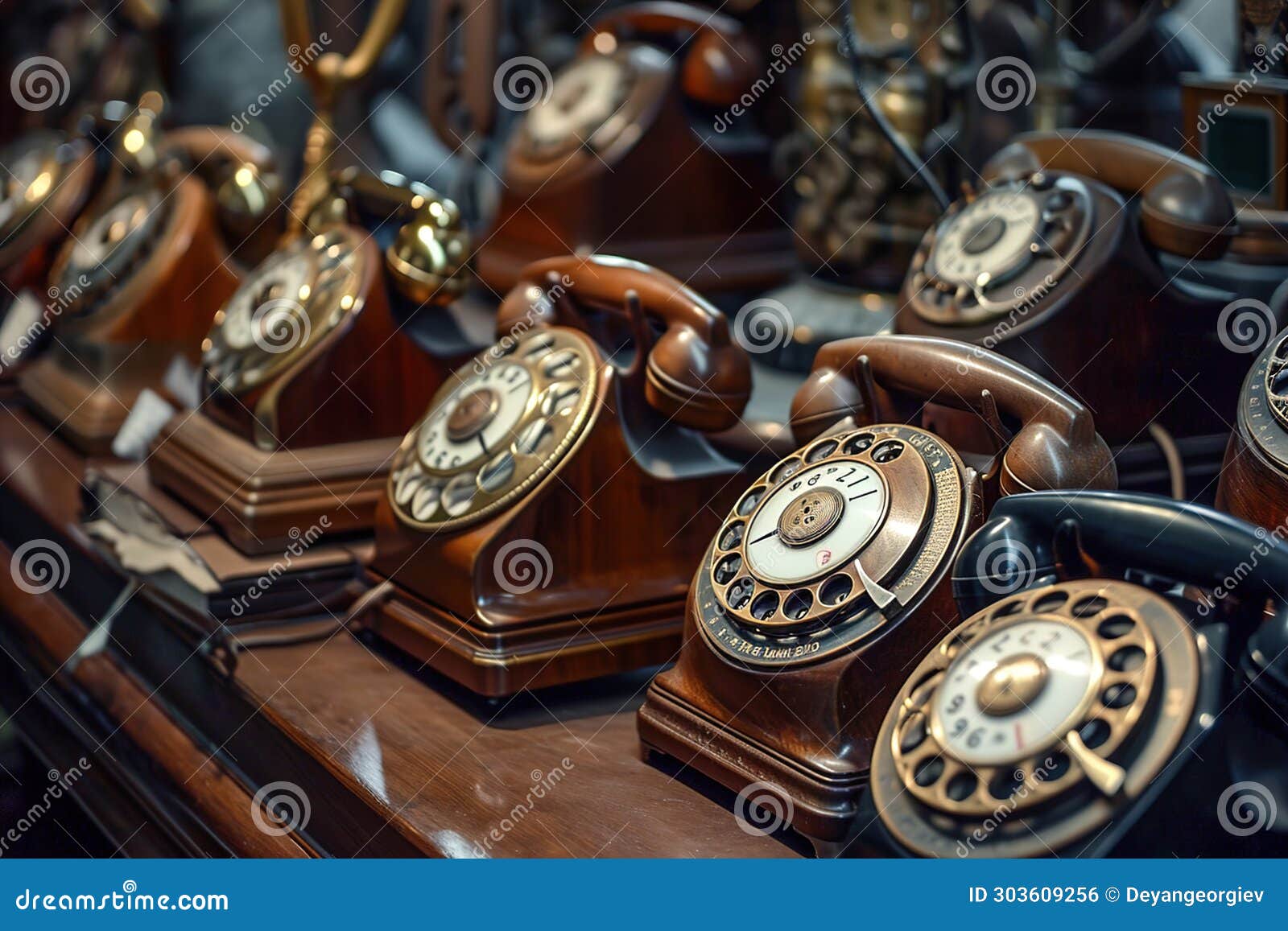 Vintage Rotary Phones And Dialing Mechanisms Royalty-Free Stock Image ...