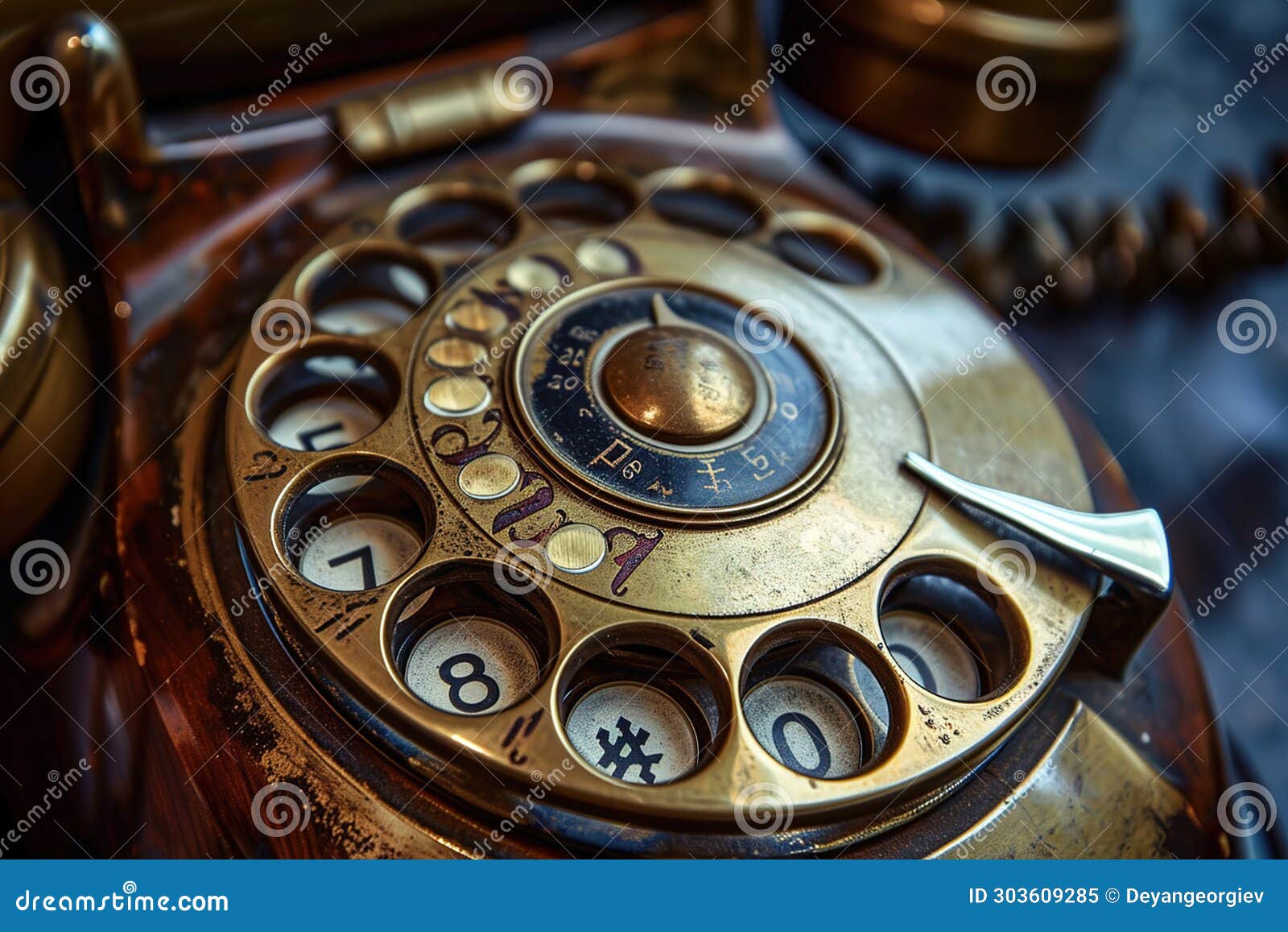 Vintage Rotary Dial Phone Royalty-Free Stock Image | CartoonDealer.com ...