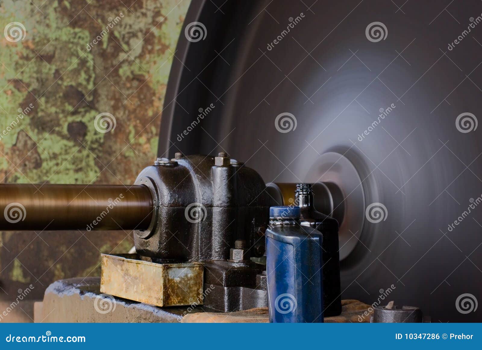 Vintage Rotating Flywheel stock photo. Image of impetus - 10347286